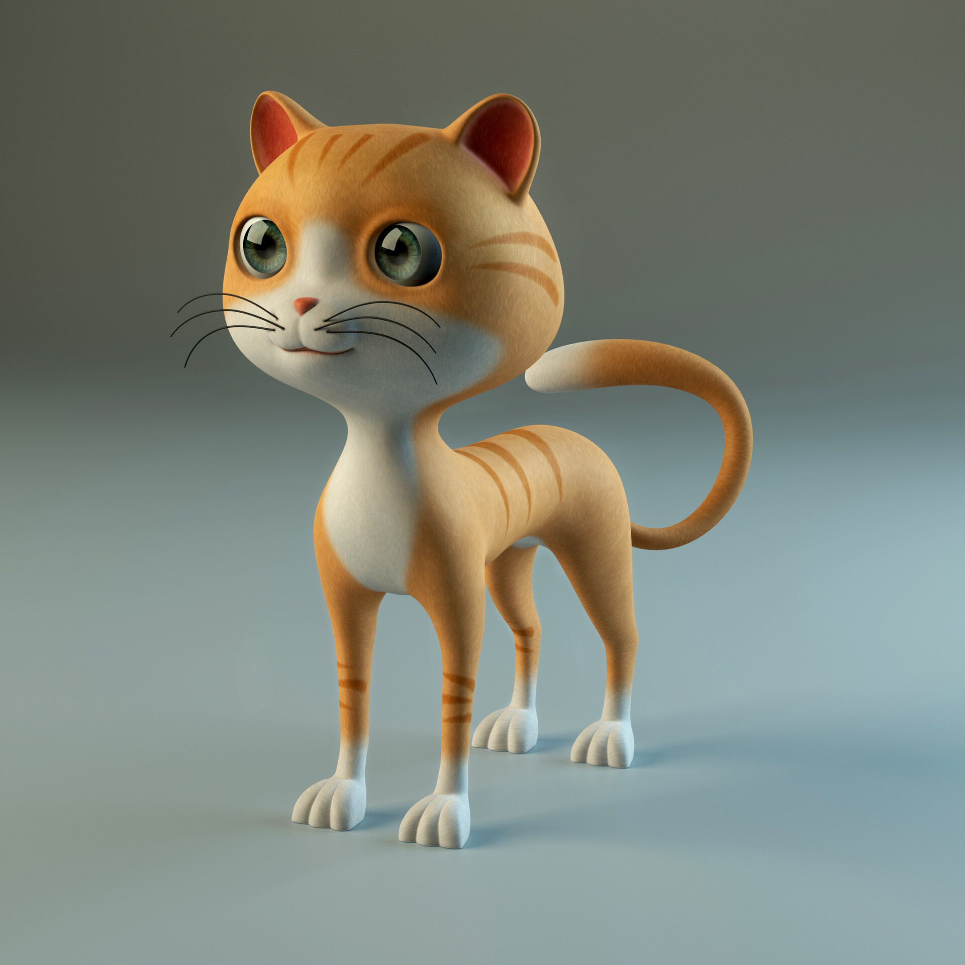 ArtStation - Cat..cartoon character