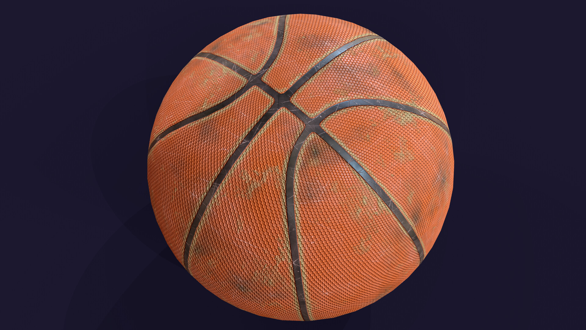 ArtStation - Game ready model basketball ball