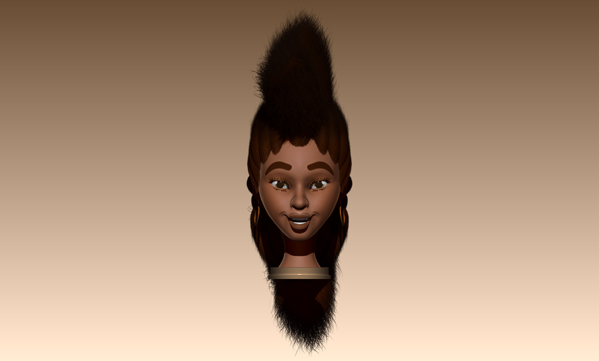 ArtStation - female_Z_fiberMeshHair_moHawk