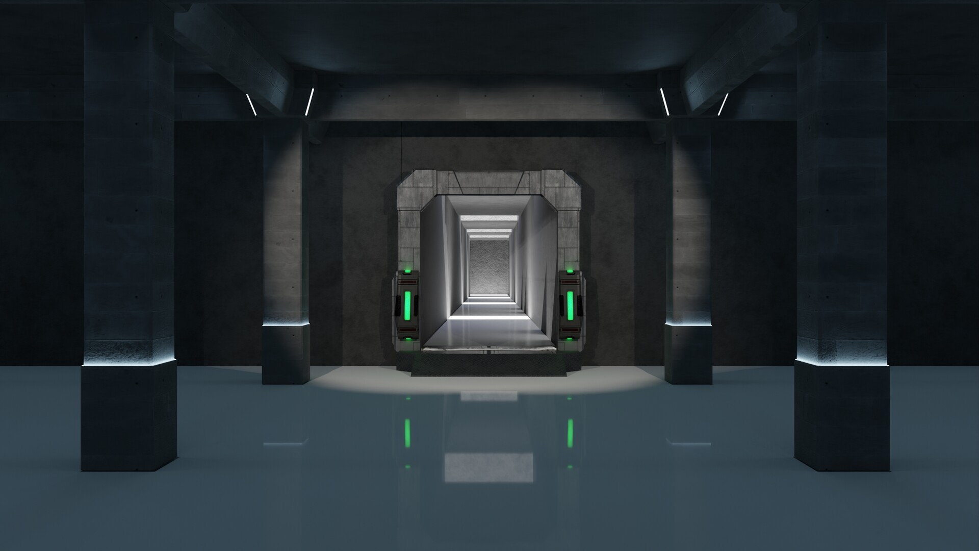 ArtStation - Futuristic door design