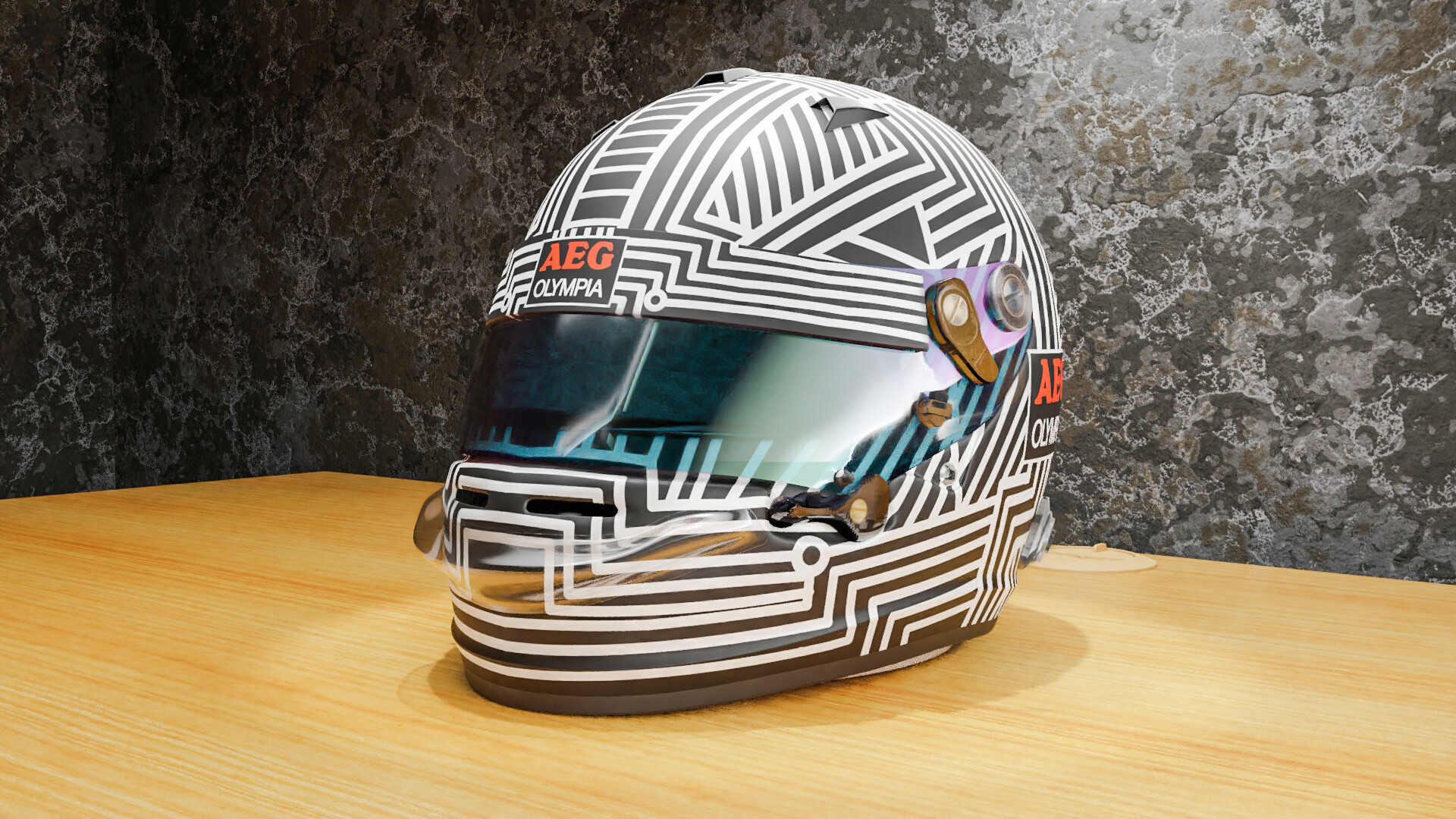 ArtStation - Arai GP6 Helmet. This helmet design inspired by 1988 ...