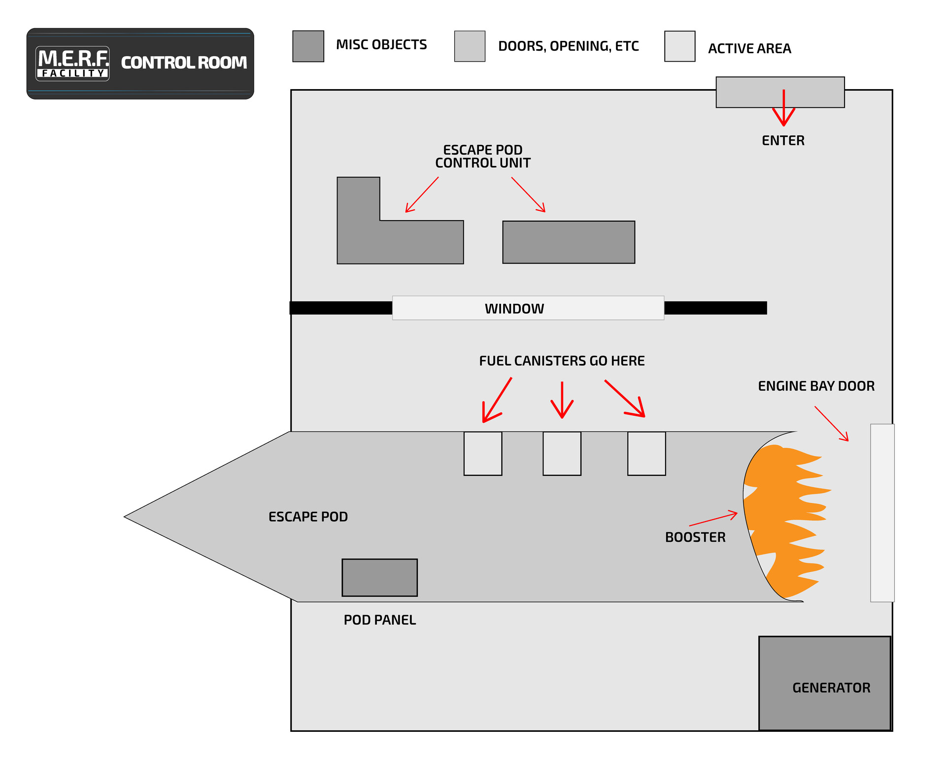 Karl Walsh - MERF Facility - Game Map