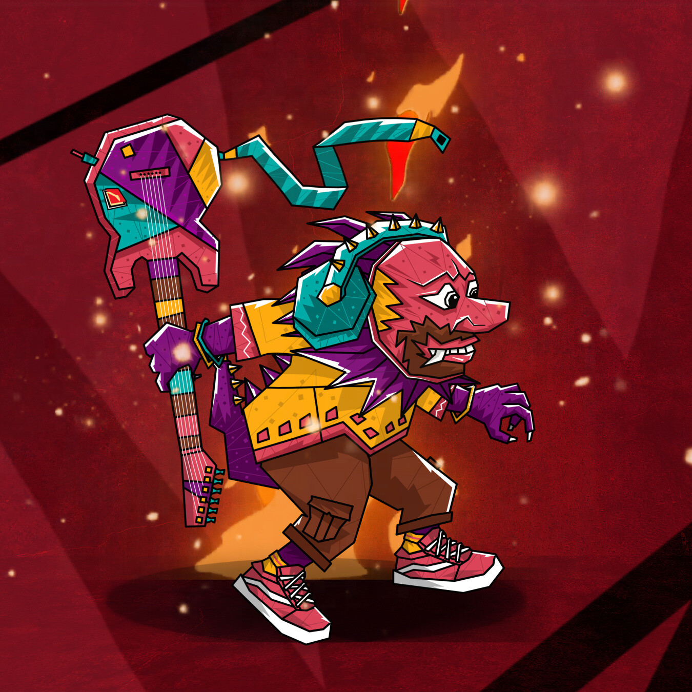 Novan Edo - "Indonesia Topeng" Character Band Illustration and Motion Graphic