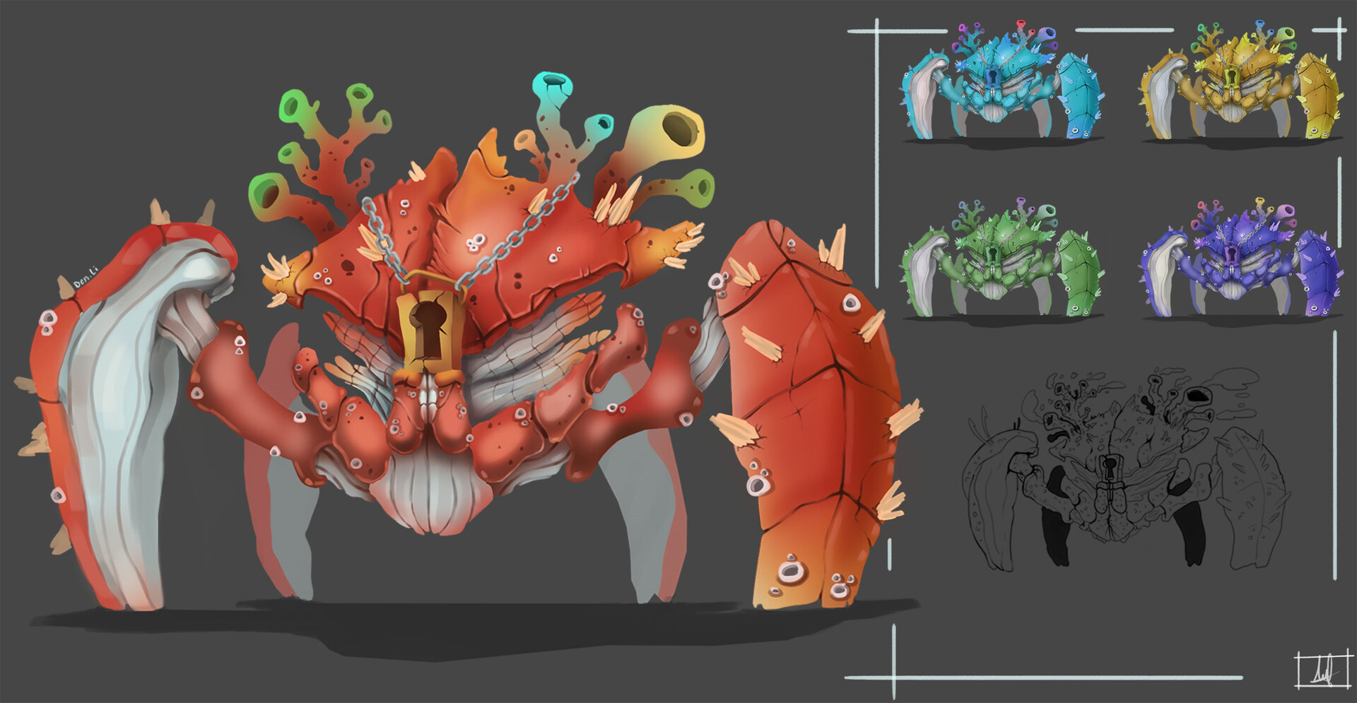 ArtStation - Crab monster