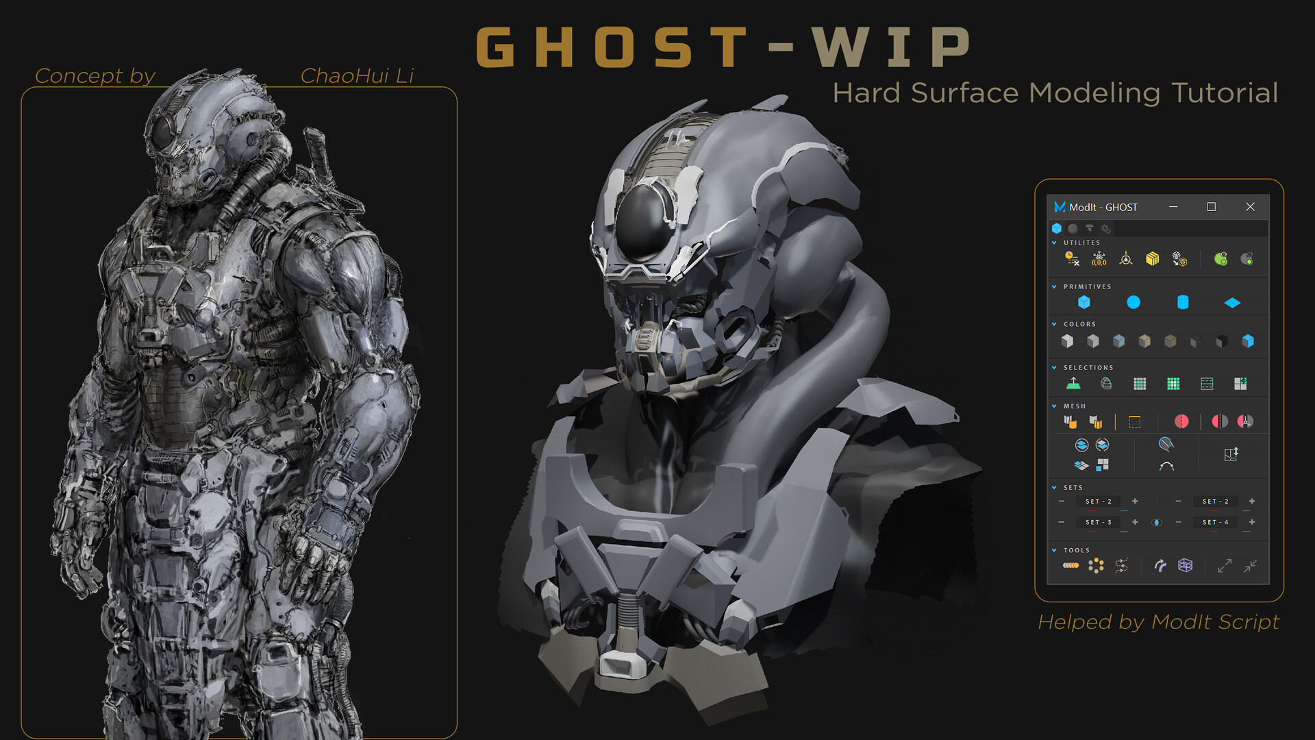 - Wizix - - G H O S T - Master Complex Hard Surface Modeling with Maya Tutorial : Part-1