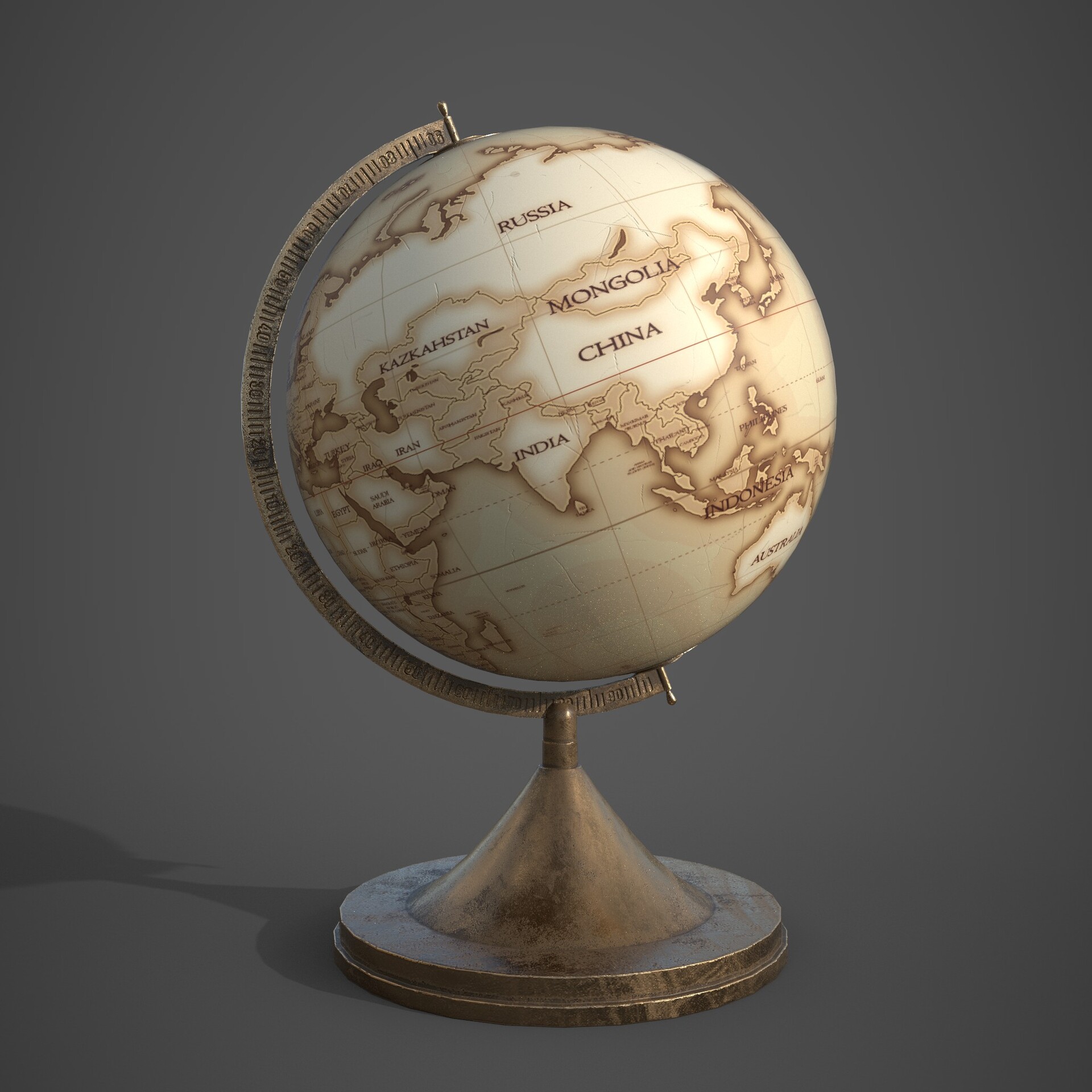 ArtStation - A World Within: 3D Globe Prop