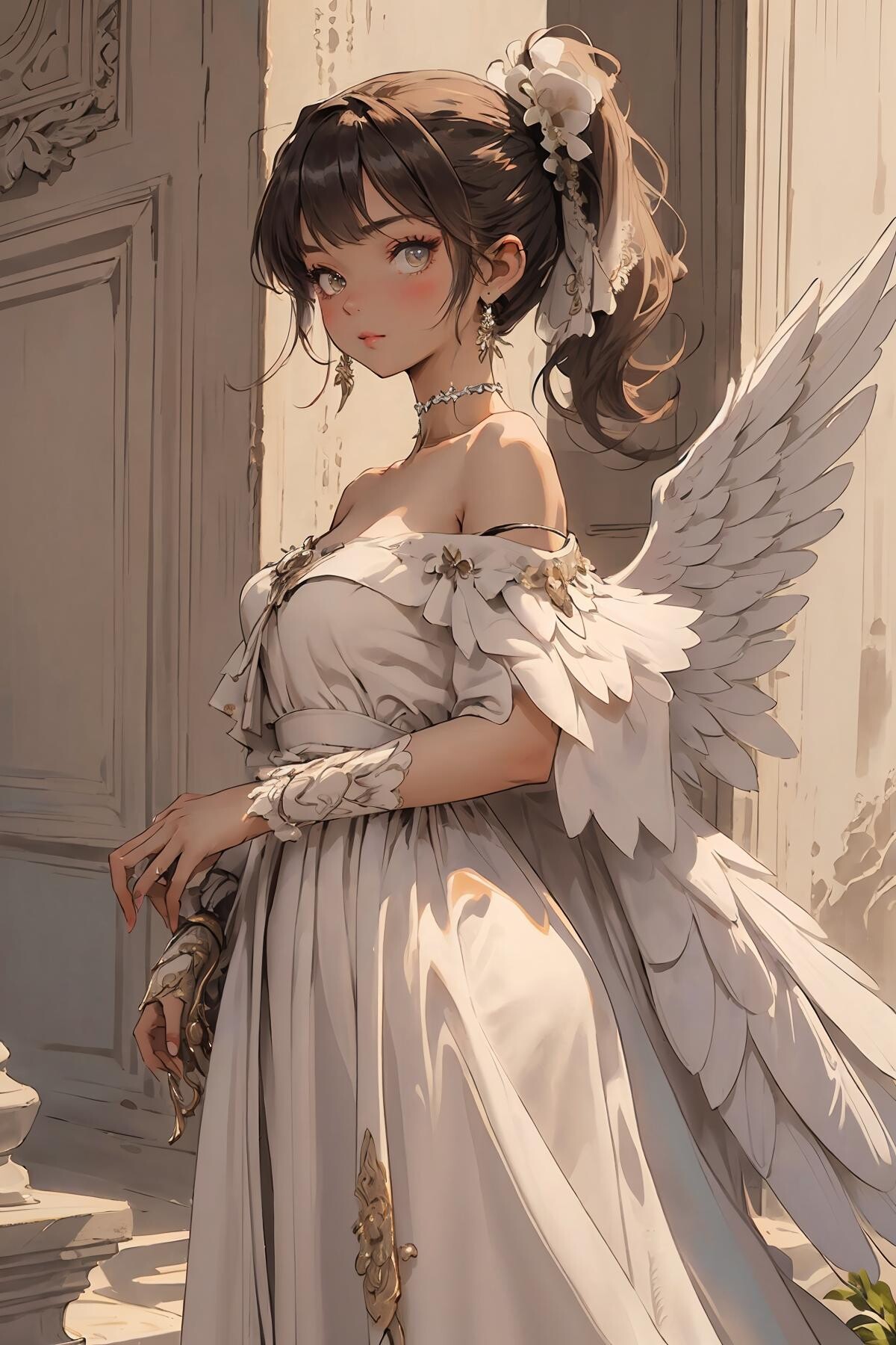 ArtStation - girl with wings
