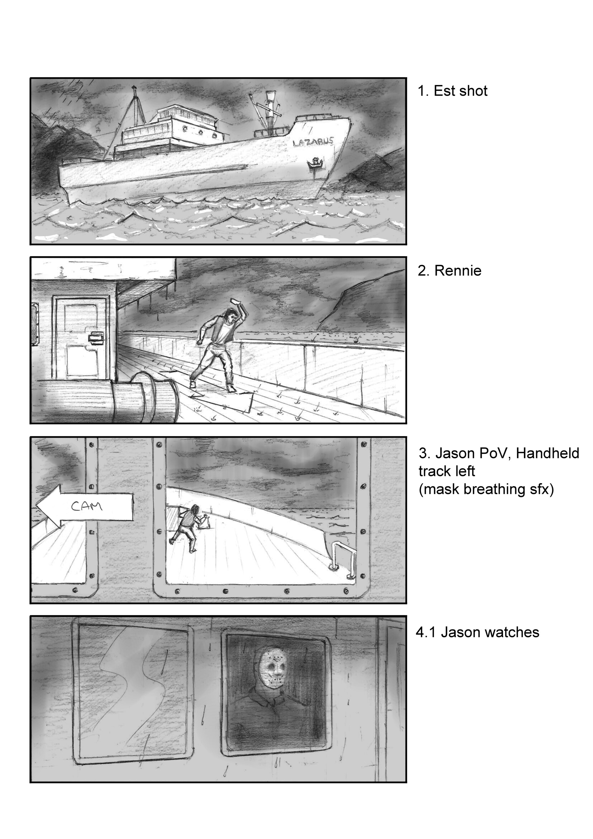 Ben Savigear - Horror Storyboard