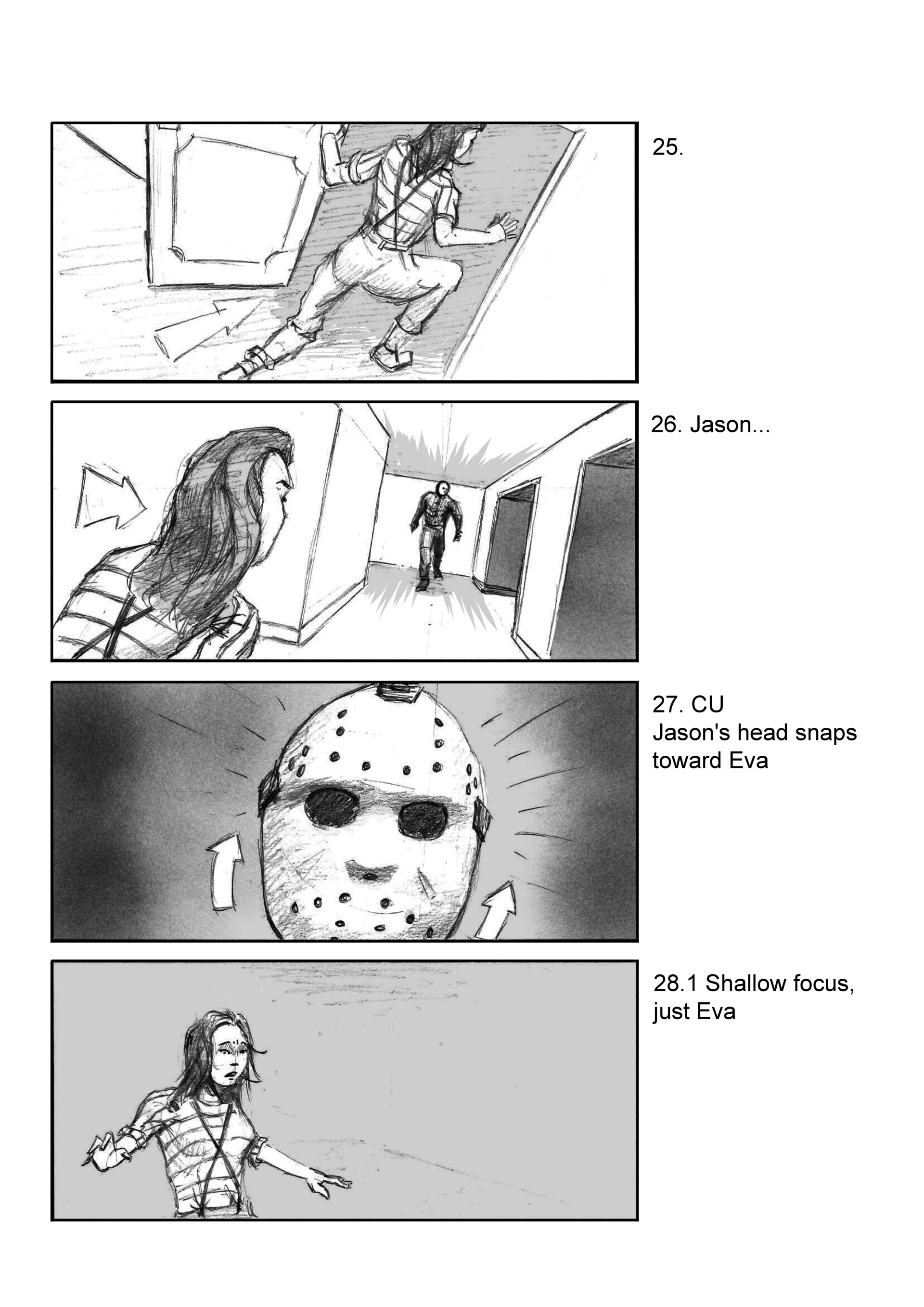 Ben Savigear - Horror Storyboard