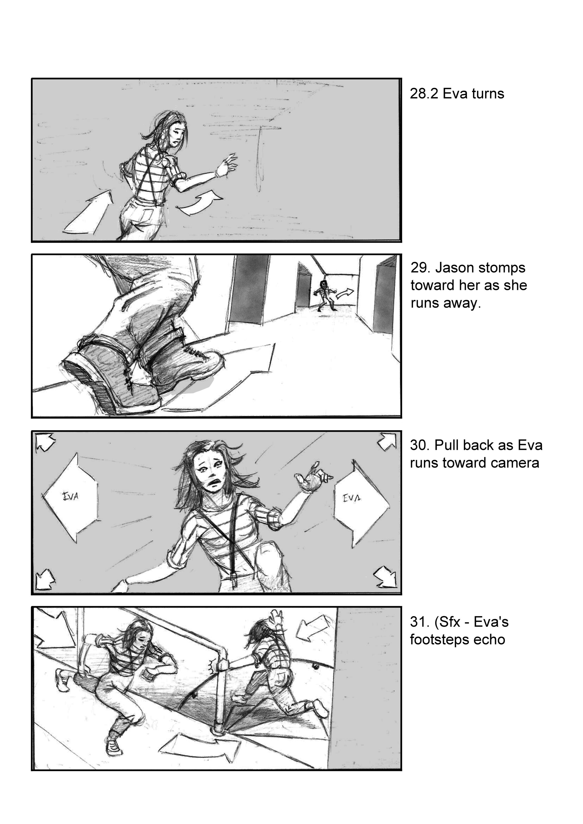 Ben Savigear - Horror Storyboard