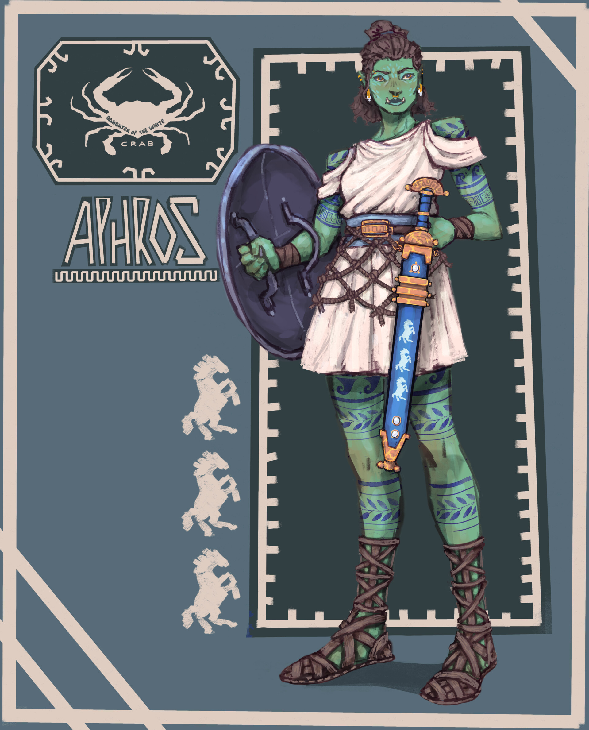 ArtStation - Aphros, Daughter of the White Crab