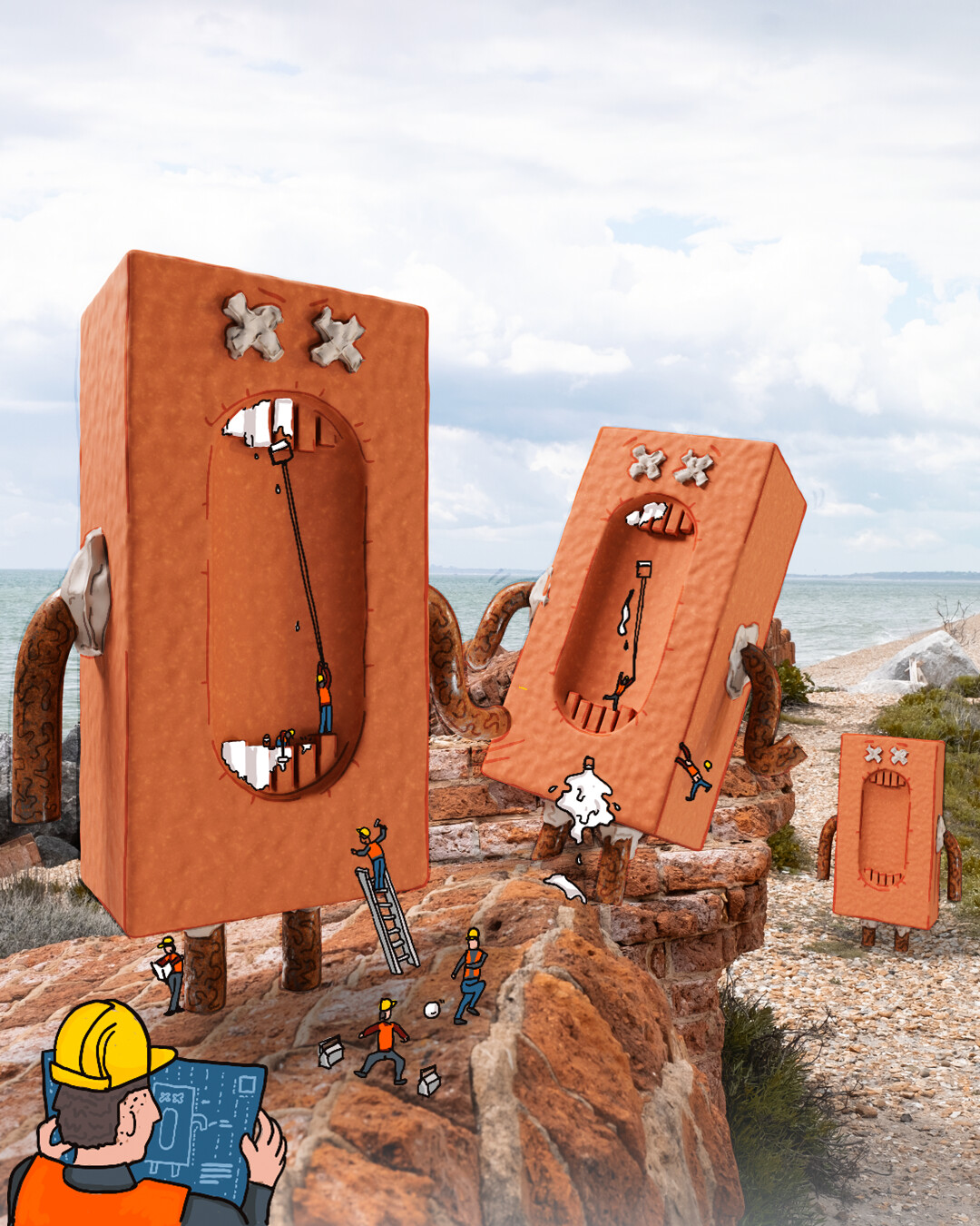 ArtStation - Brick work.