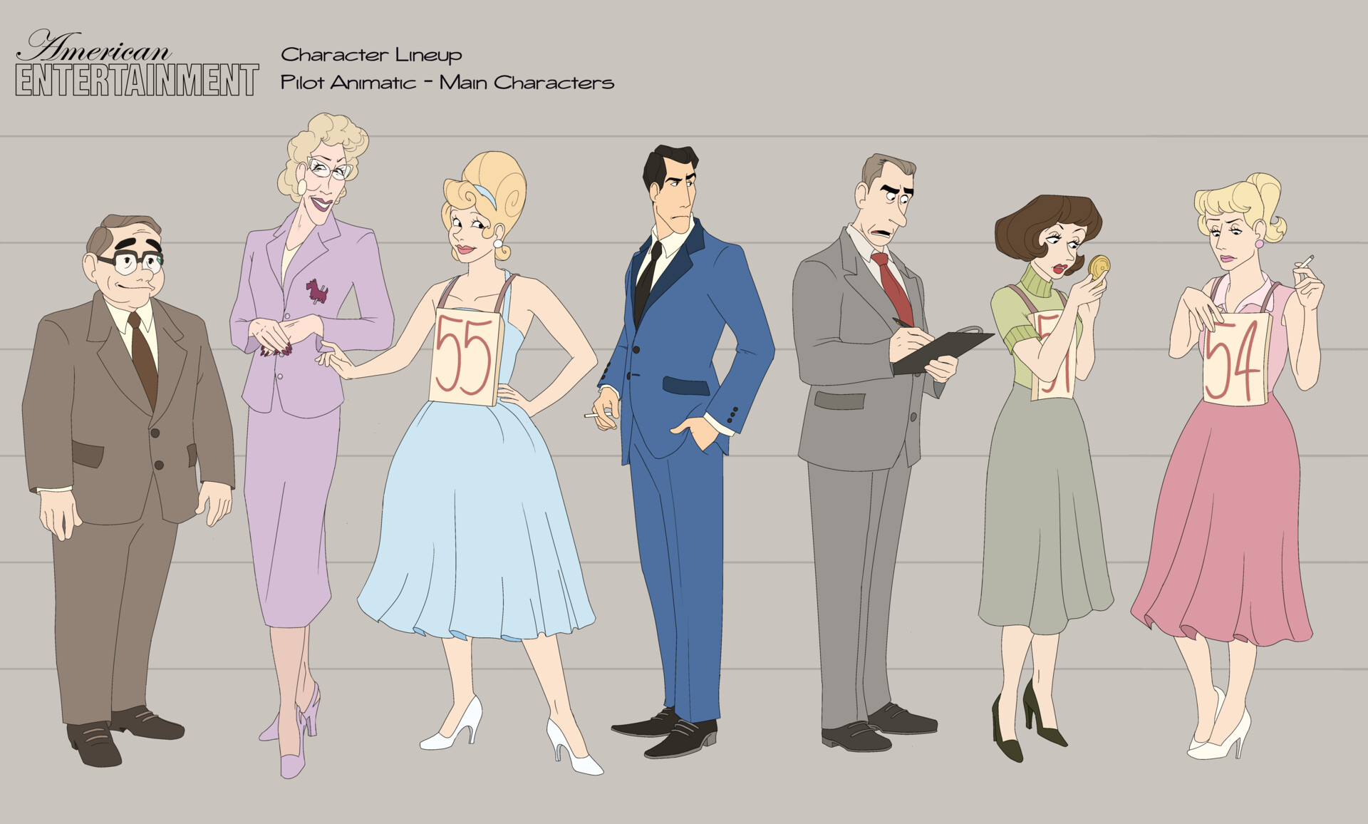 ArtStation - American Entertainment - Pilot Character Lineup