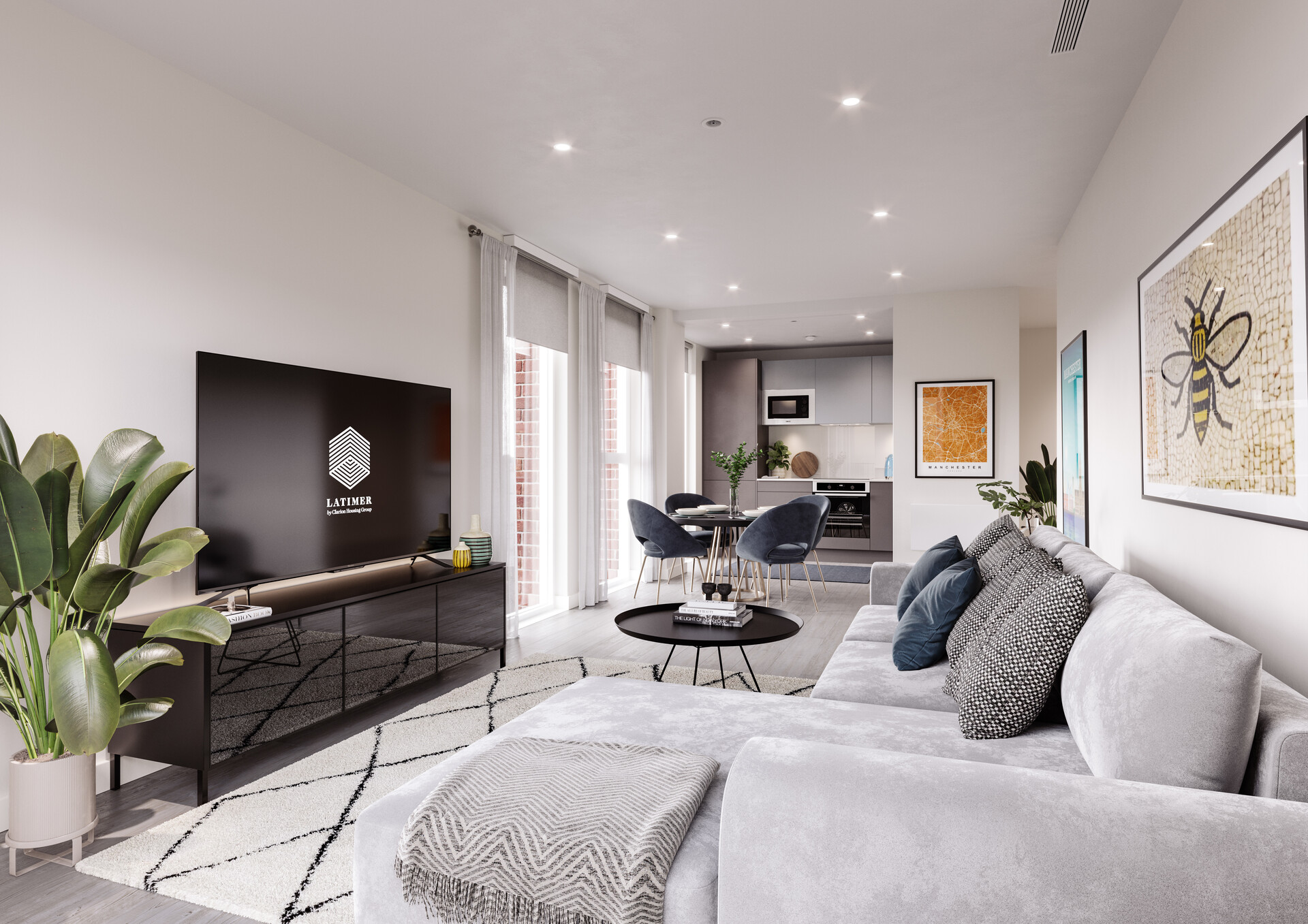 ArtStation - CGI set for Manchester Apartment Development