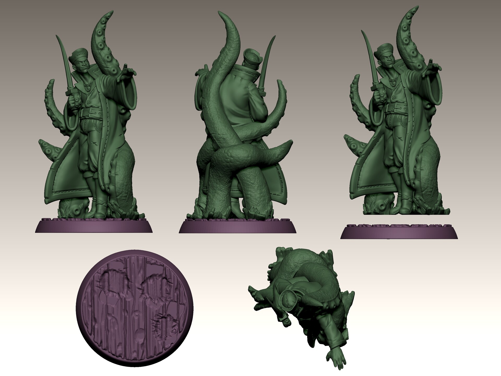 Caio Cardoso - Captain with Pact - TPK Lab Miniature