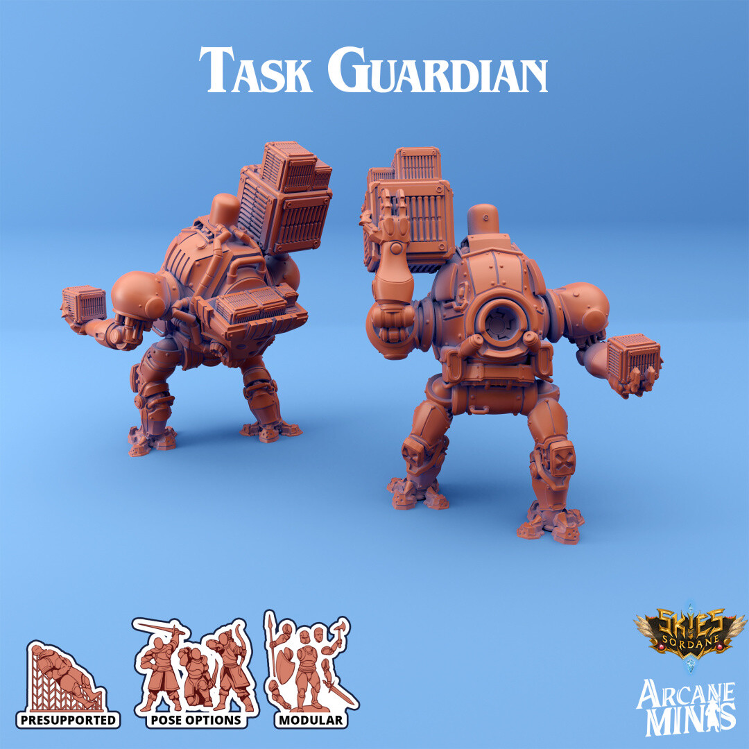 ArtStation - Arcane Minis: Shard Guardian - Task