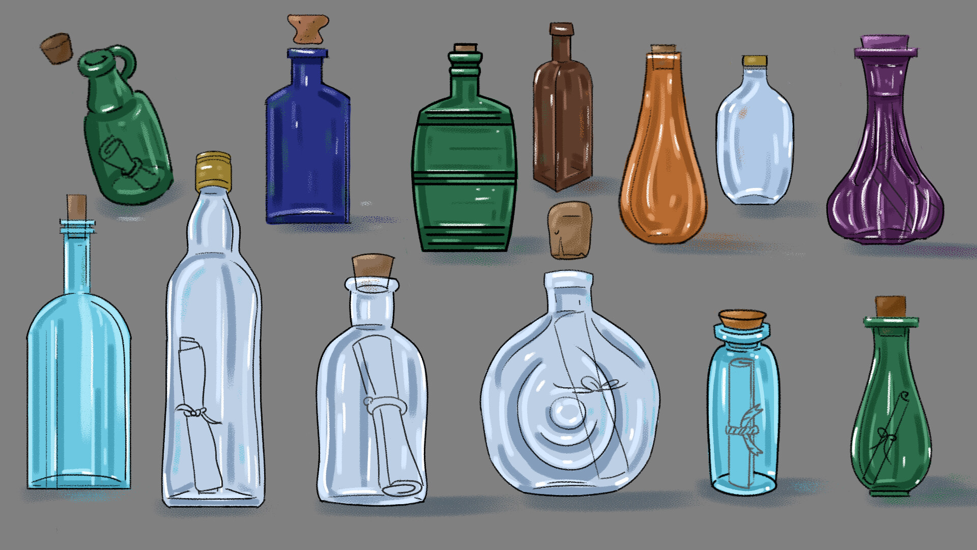 ArtStation - Bottles