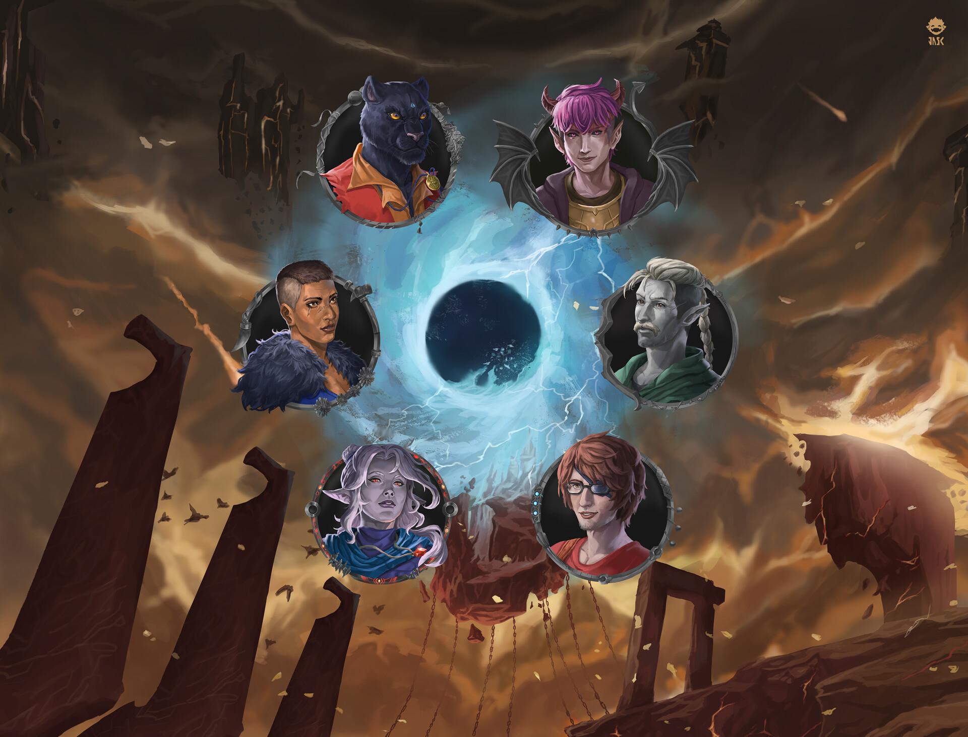 ArtStation - Descent Into Avernus I RPG Group