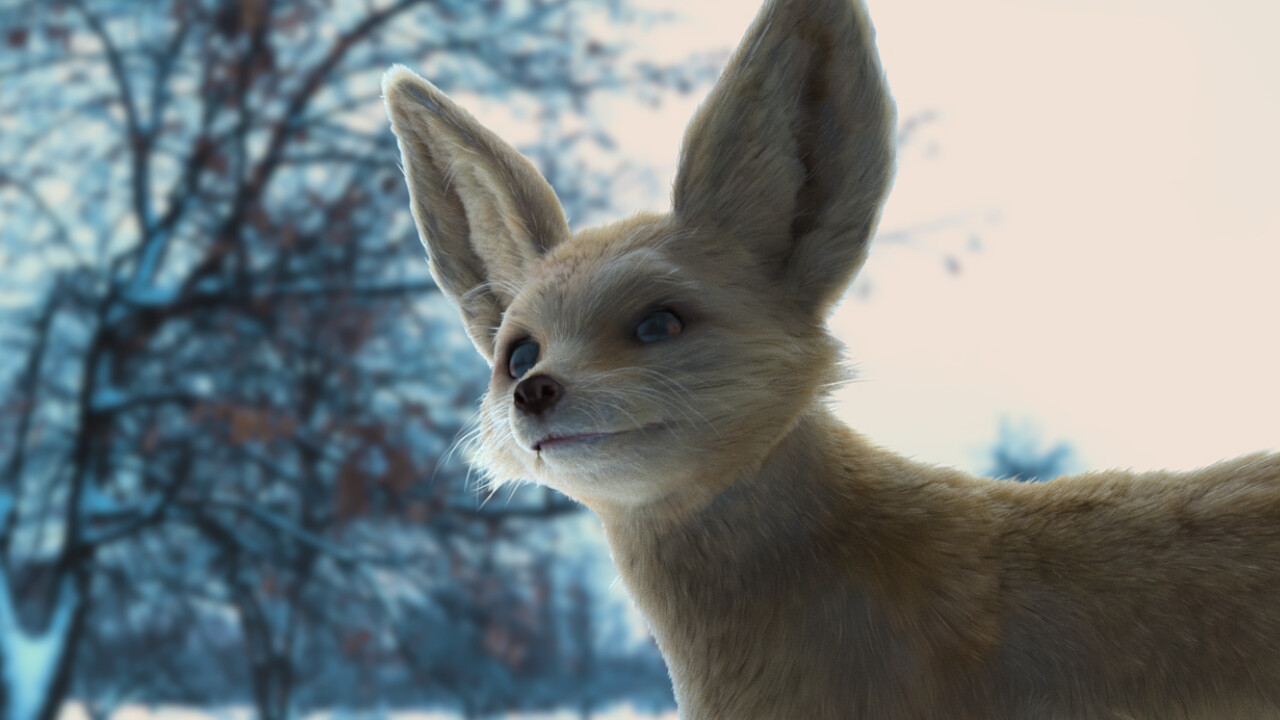 ArtStation - Fennec in the snow - Grooming project with Houdini [Karma XPU]