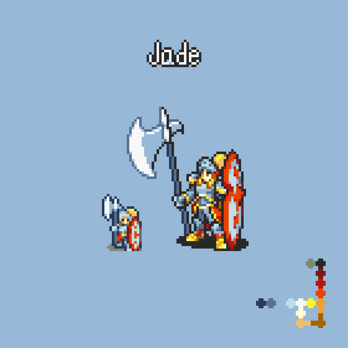 ArtStation - "Fire Emblem Engage, GBA Demake" (Pixel Art Chall')