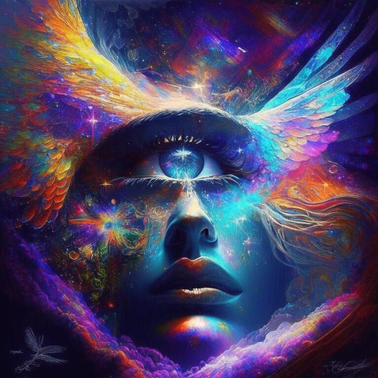 ArtStation - Ecstatic flight in space