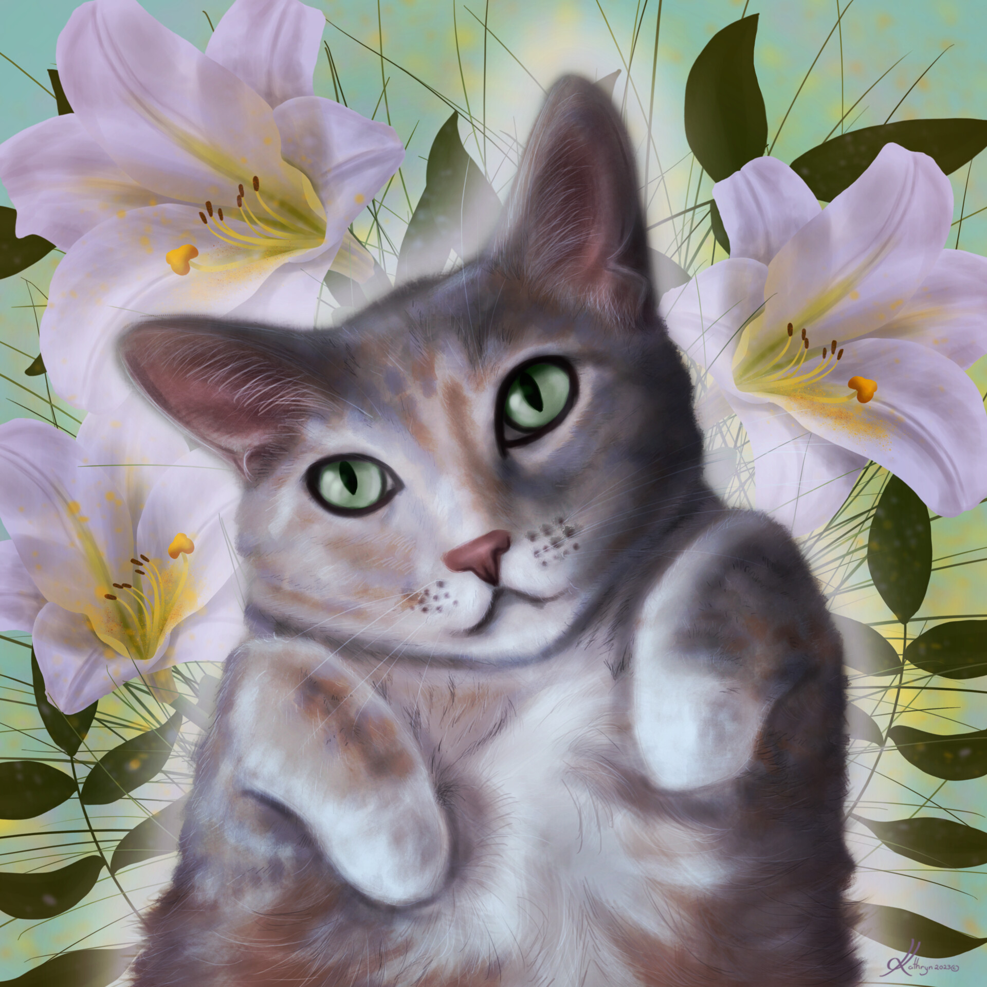 ArtStation - Portrait of Lily Cat