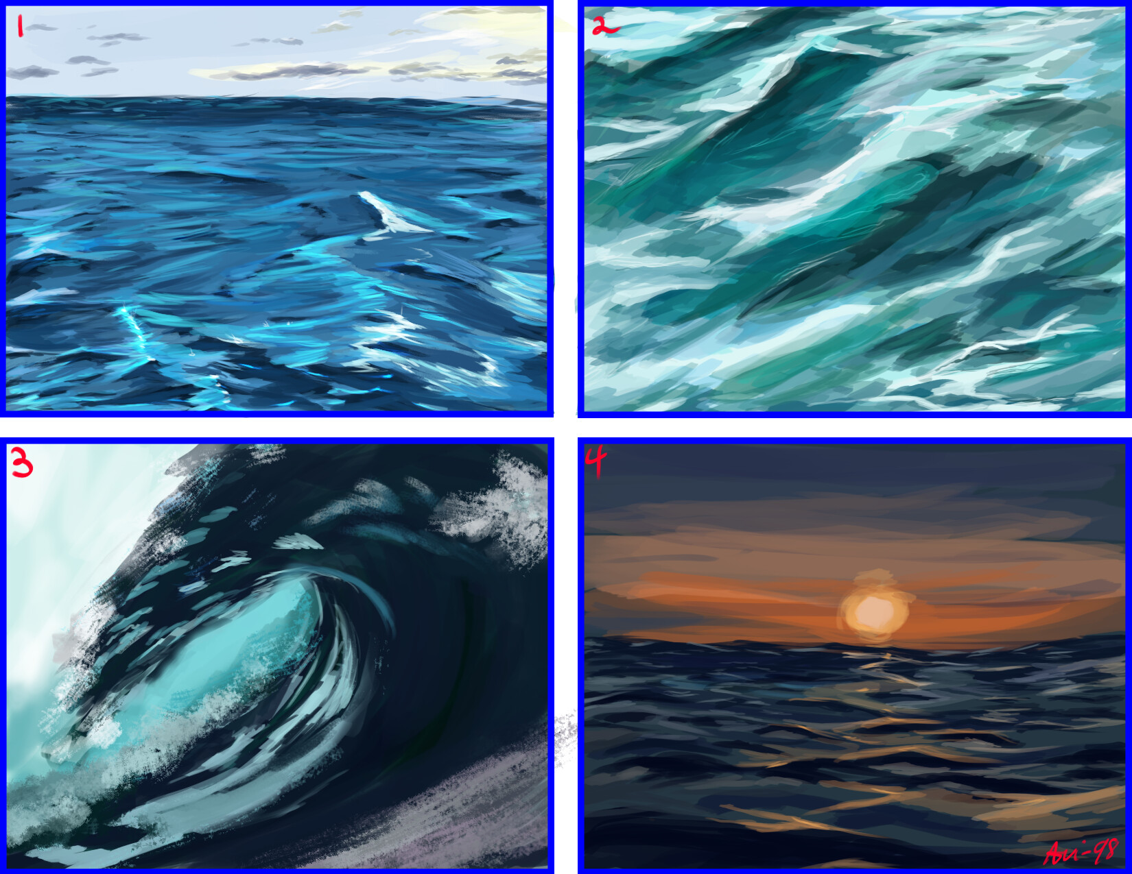 ArtStation - SImple Water studies