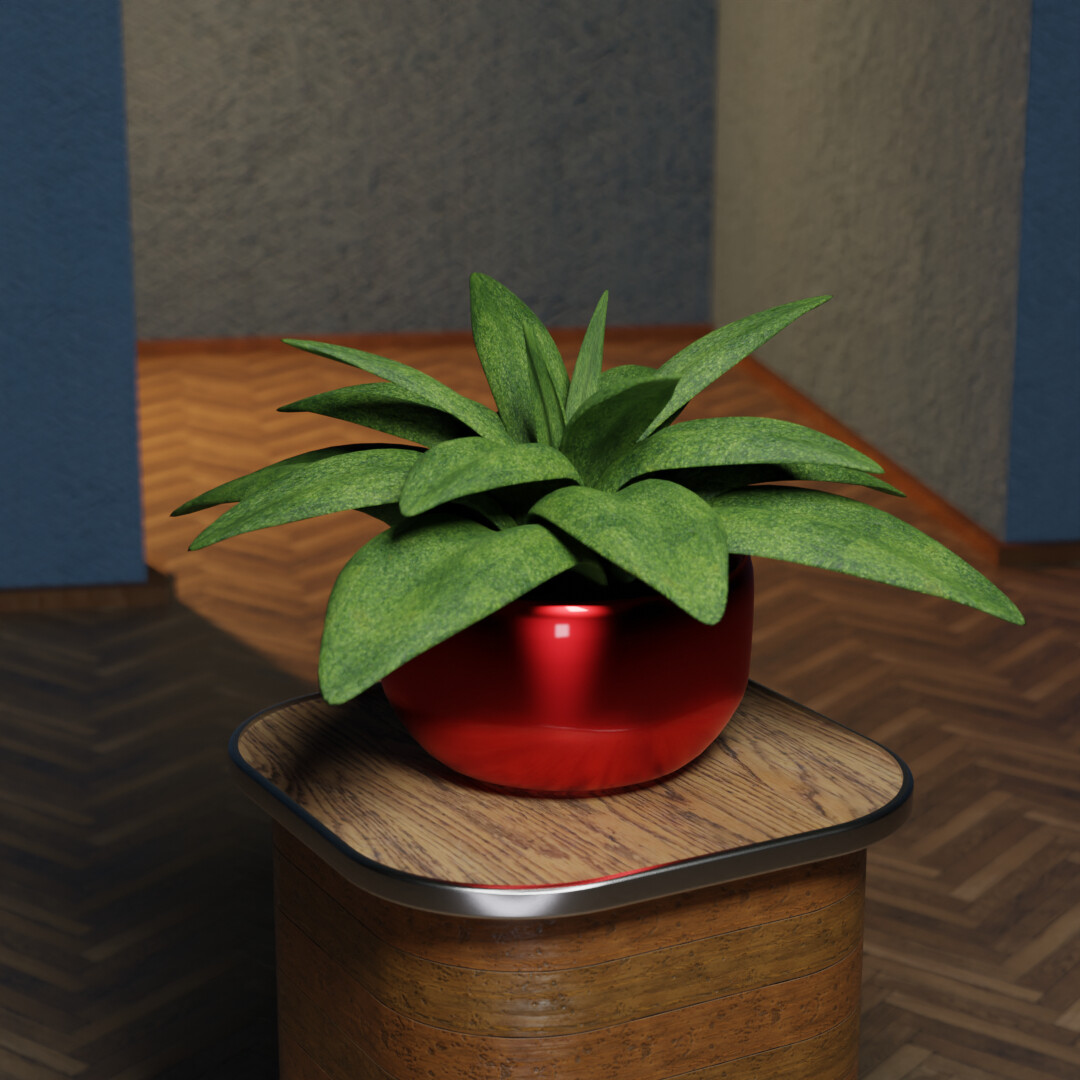 ArtStation - February / Simple plant. 🍀