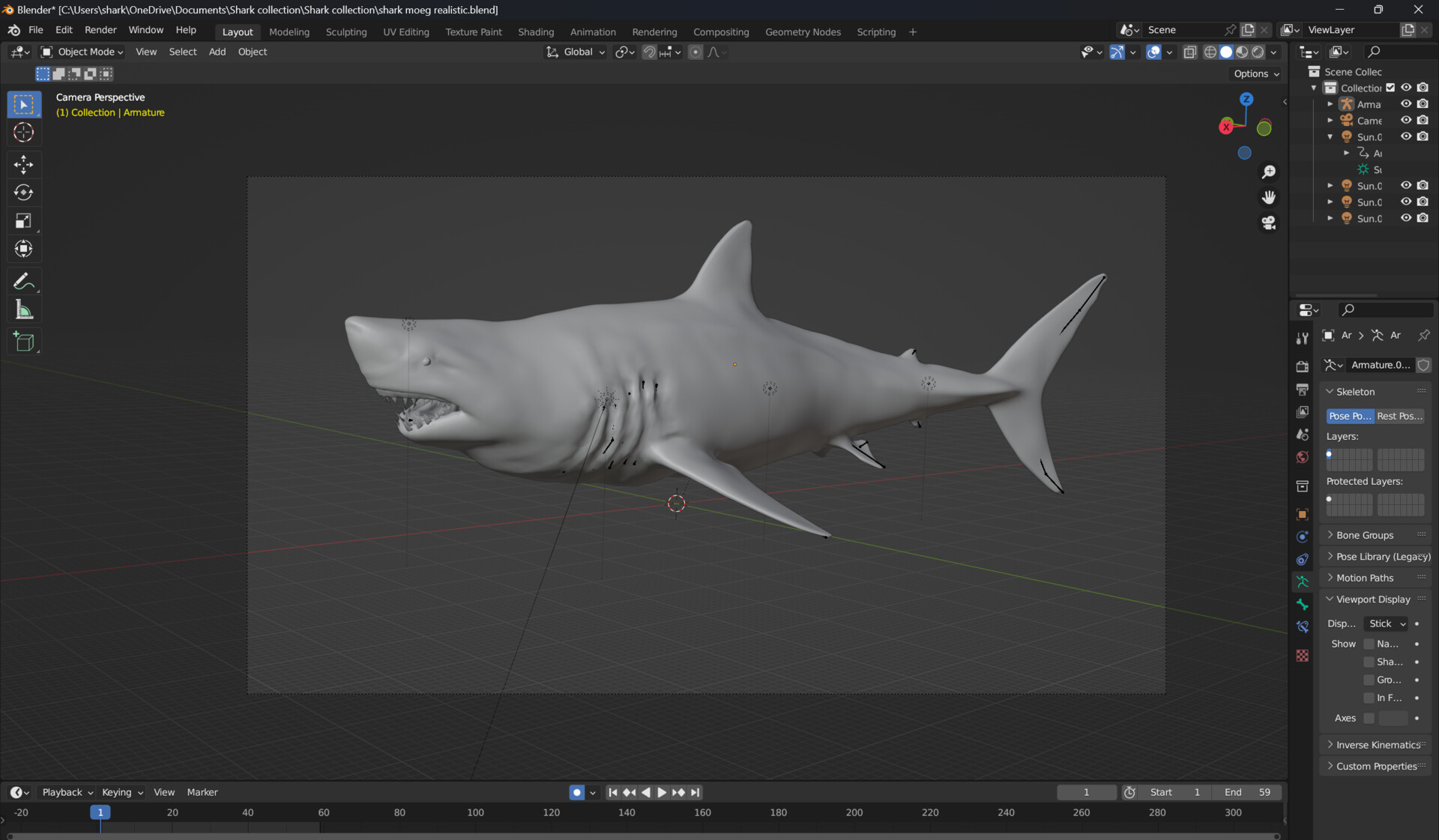 ArtStation - Great white shark