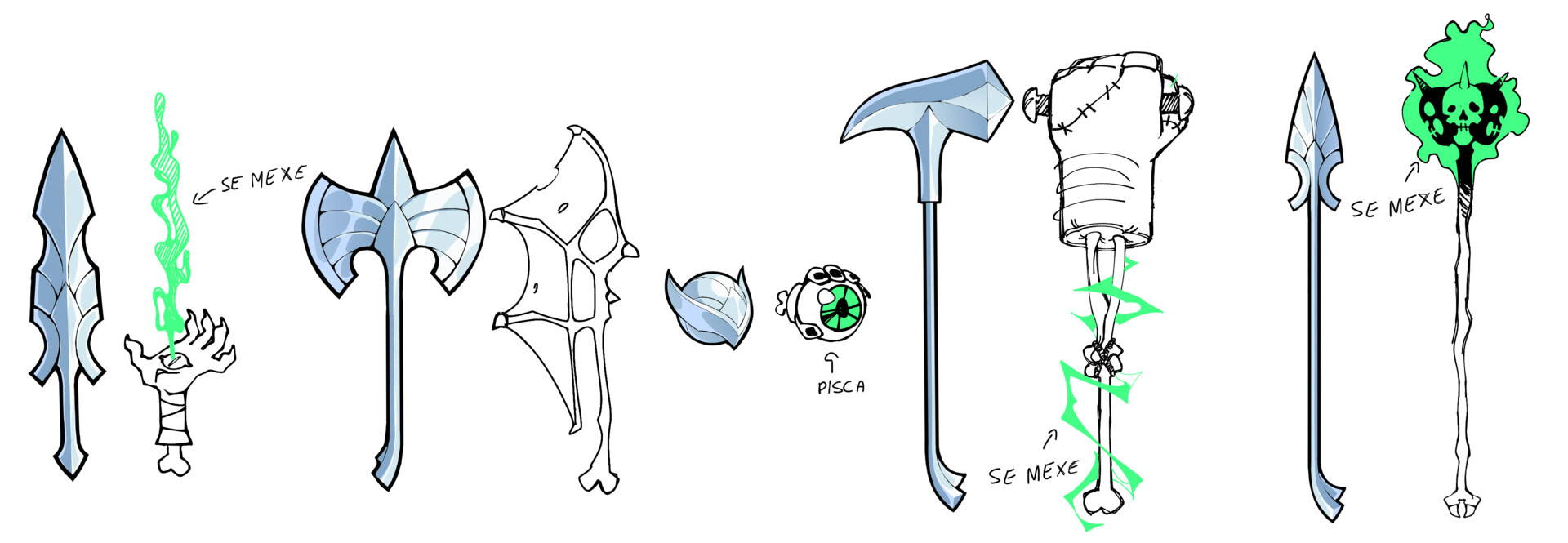 ArtStation - Brawlhalla weapons skins