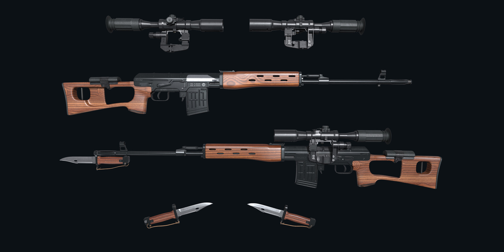 失控玩家 - SVD sniper rifle (Dragunov sniper rifle)