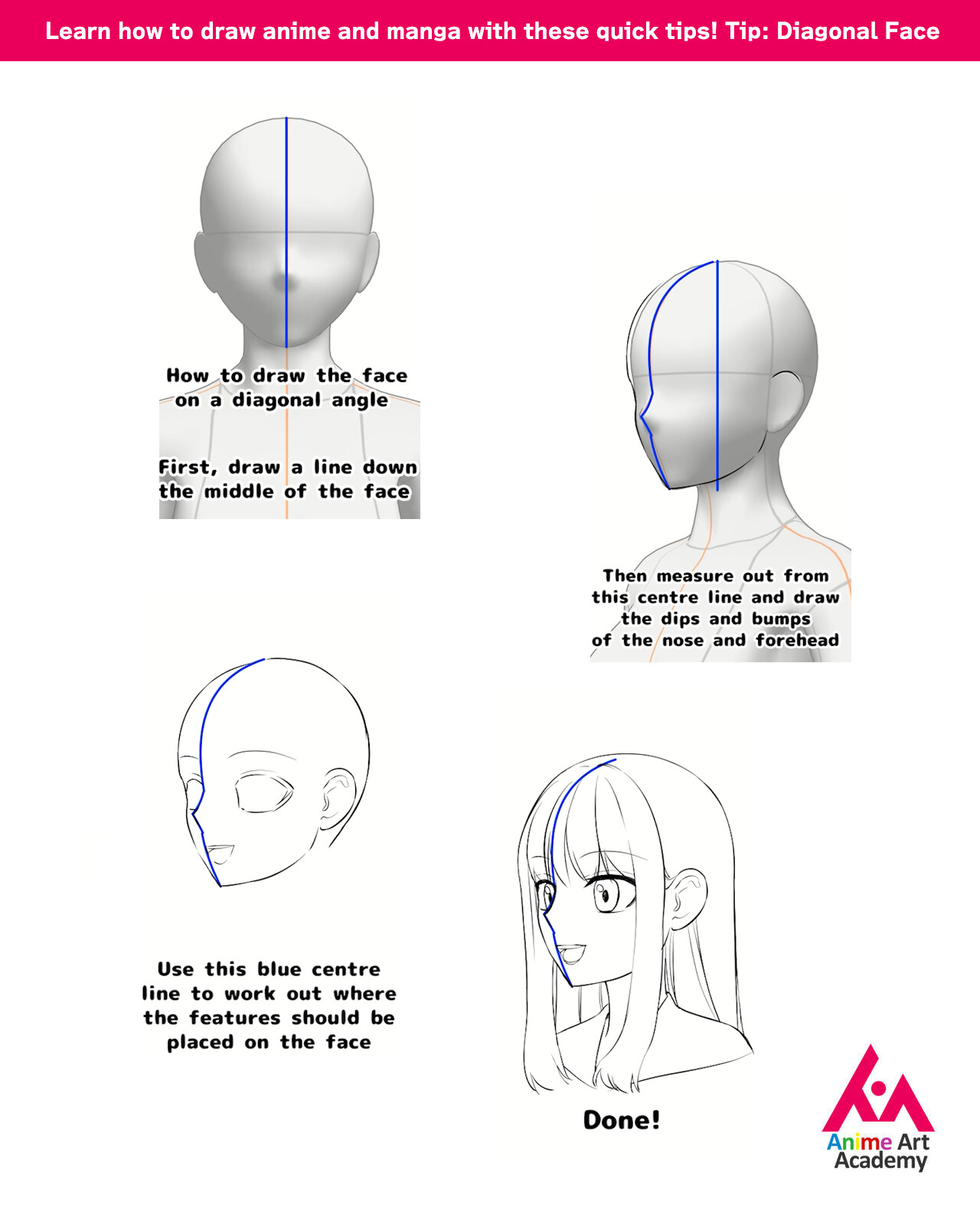 anime side face tutorial