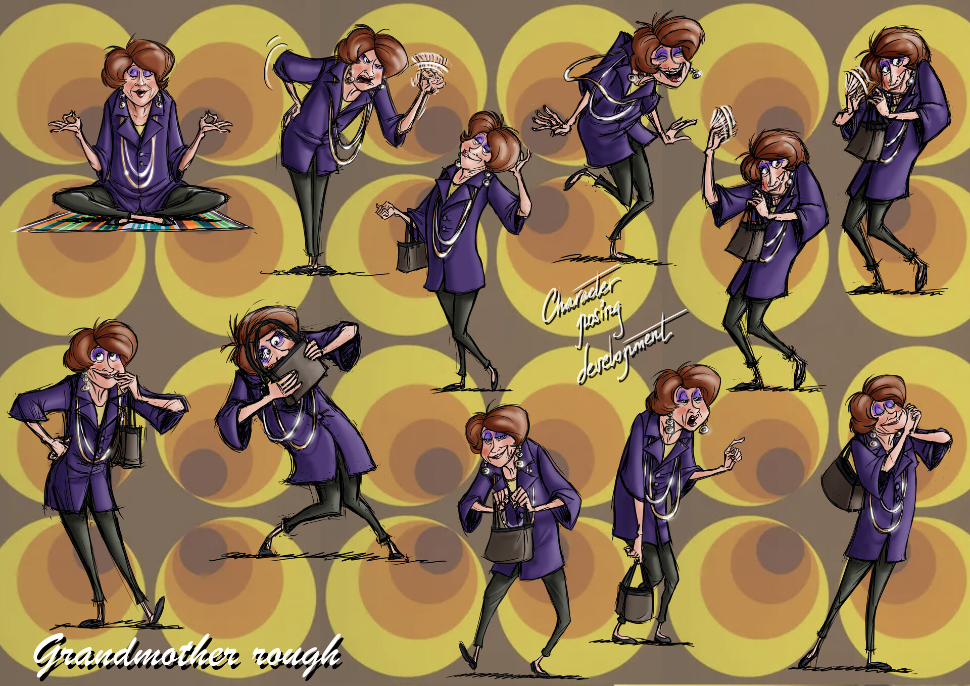 ArtStation - "Grandmother" Early character posing development (for Hahn ...