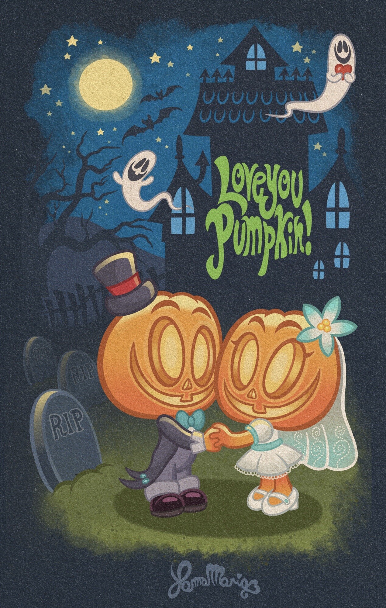 ArtStation - Pumpkin lover painting