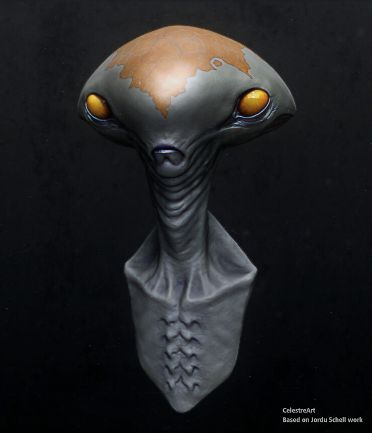 ArtStation - Alien Study - Inspired by Jordu Schell's work