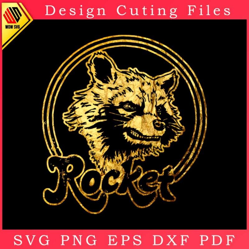 ArtStation - Marvel Comics Rocket Raccoon Png Silhouette Sublimation Files