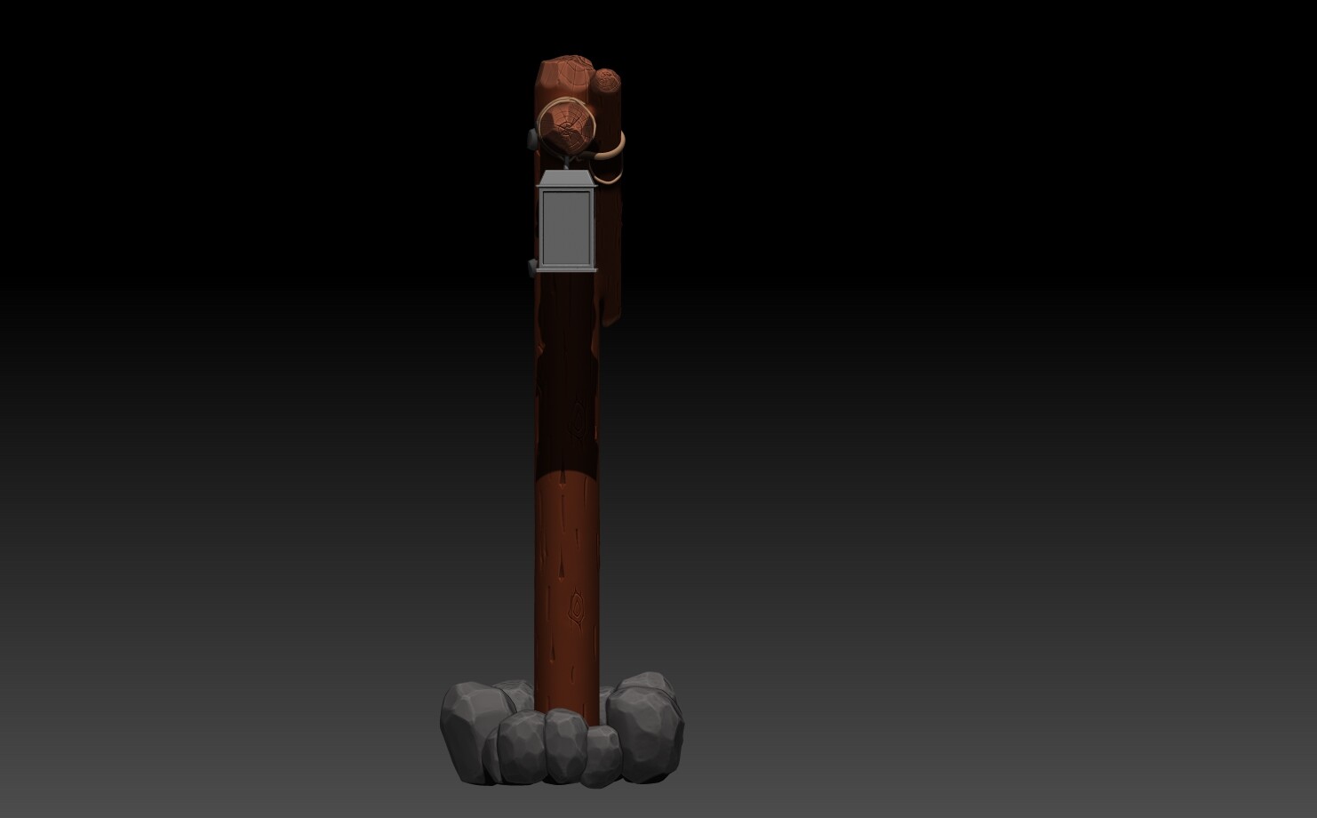 Jackson Whitacre - Stylized Wooden Lamp Post