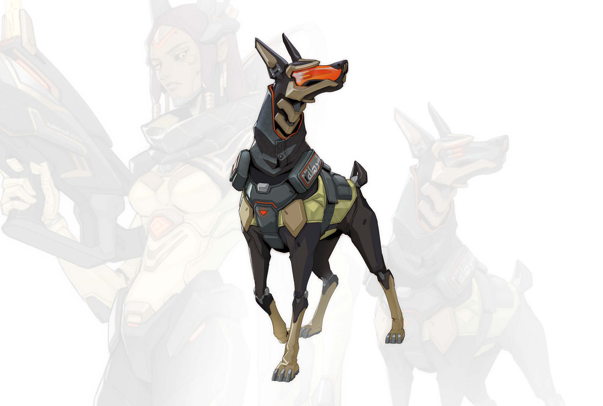 Genji H - OW Fan art 练习 Pharaoh's Guard