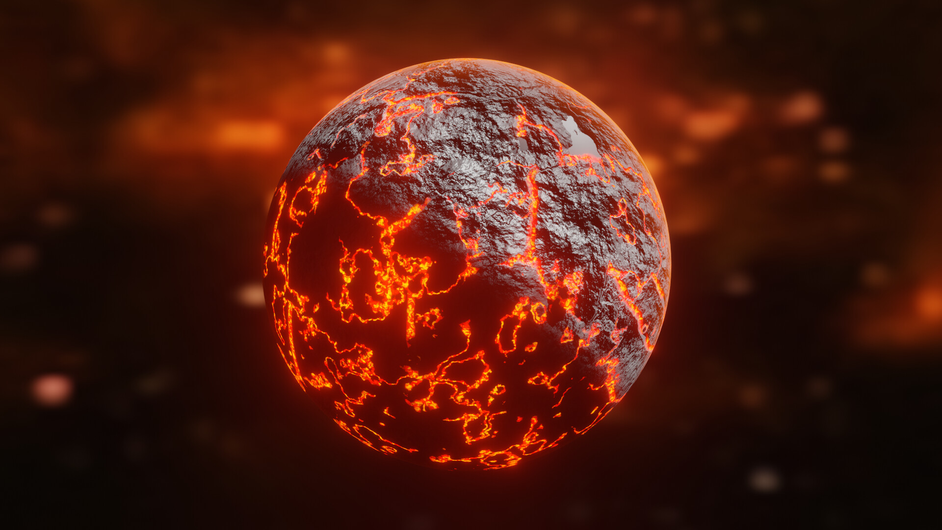 ArtStation - Planet on Fire