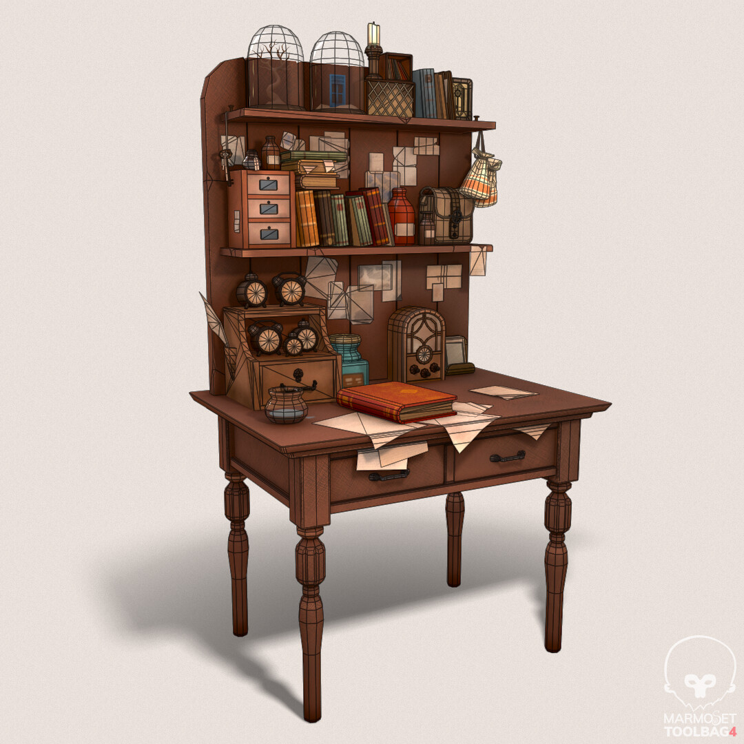 Arın Arıcı - Stylized Hand Painted Desk