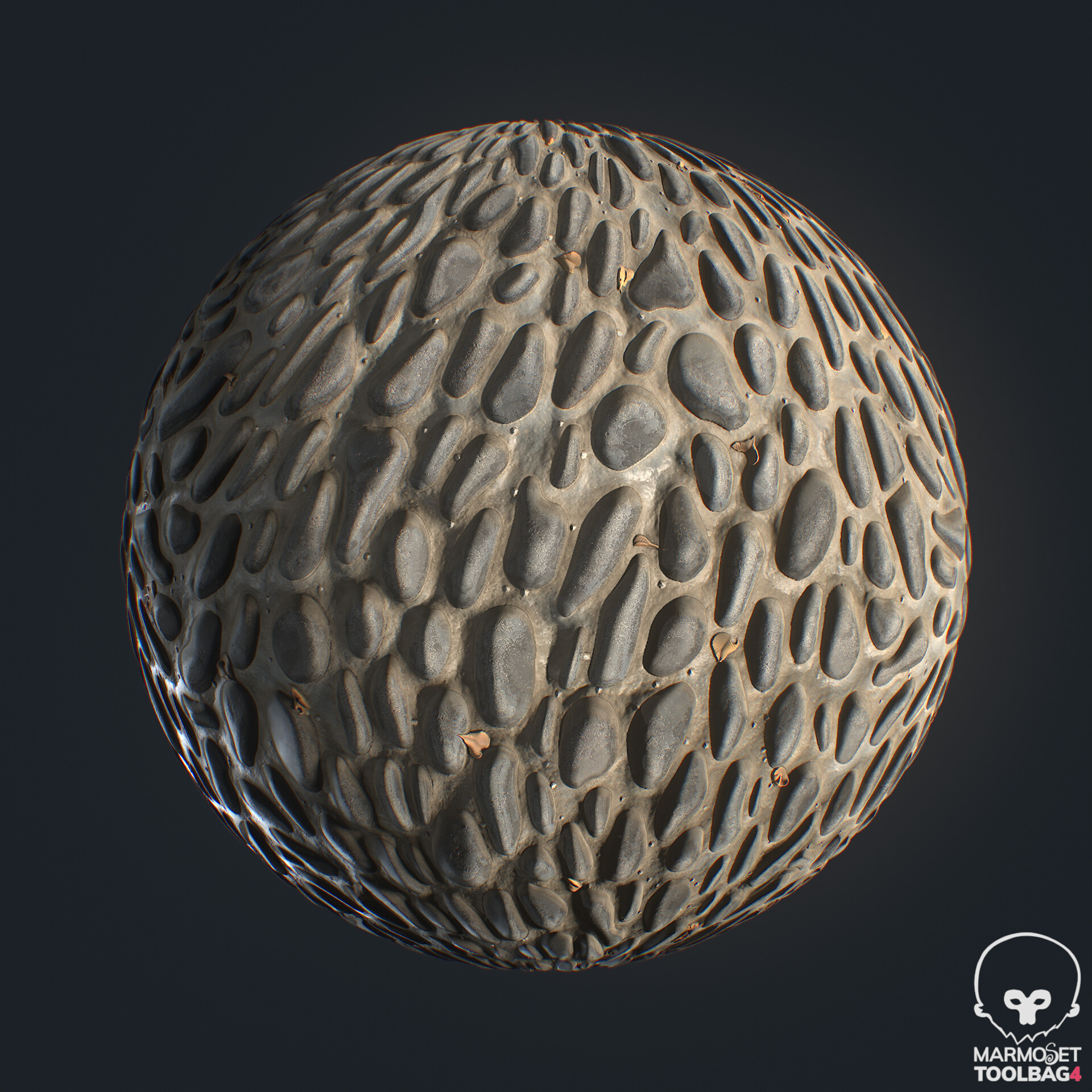 ArtStation - Cobblestone floor material practice