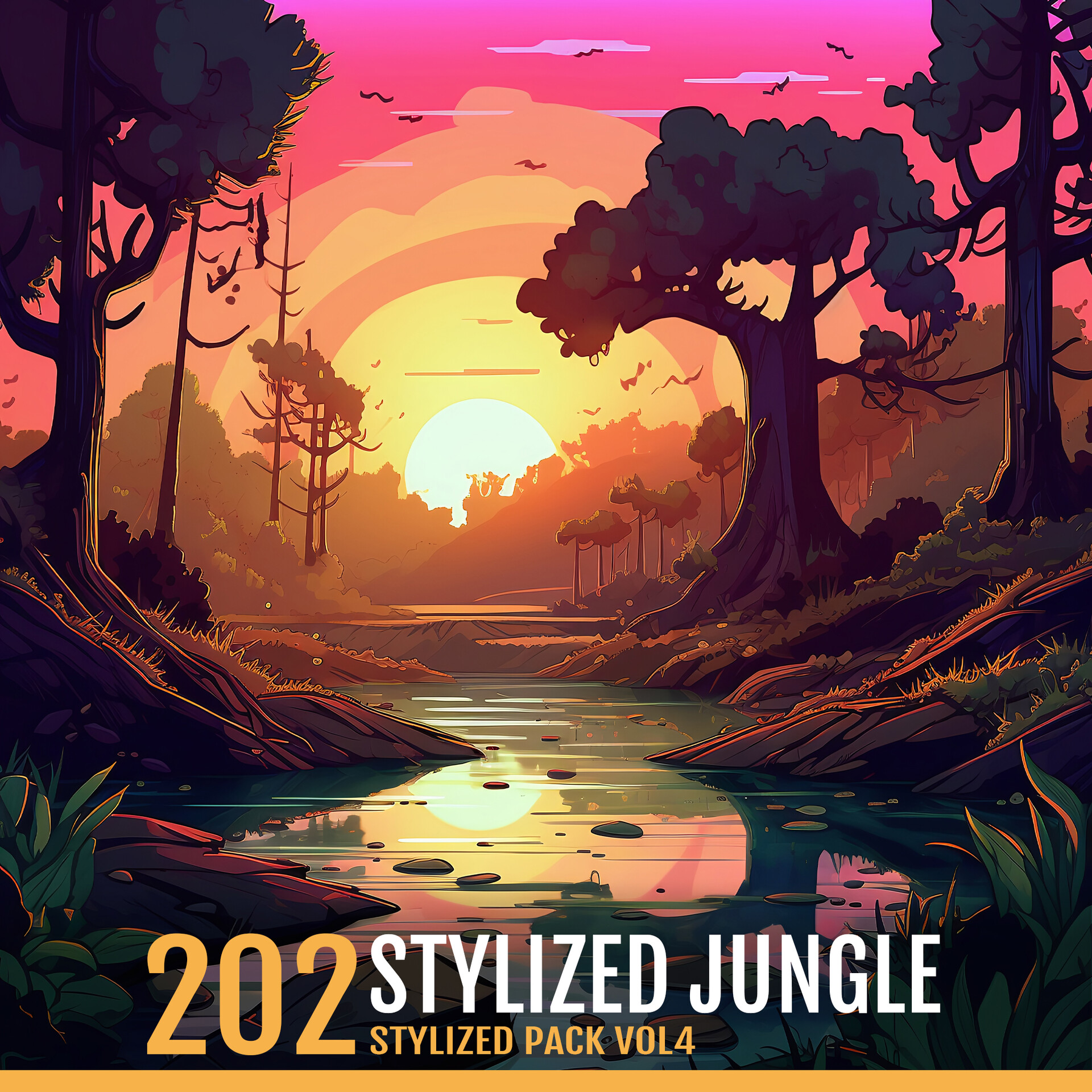 ArtStation - 202 Stylized Jungle Environment References