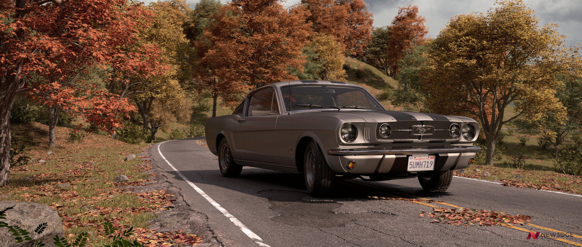 ArtStation - Ford Mustang 1965 environment and texturing