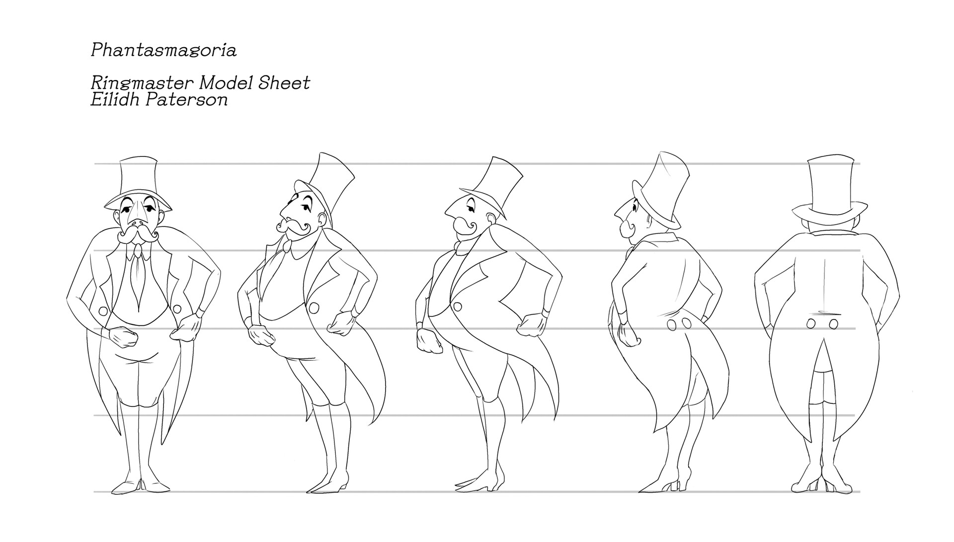 ArtStation - Phantasmagoria - Ringmaster Model Sheet