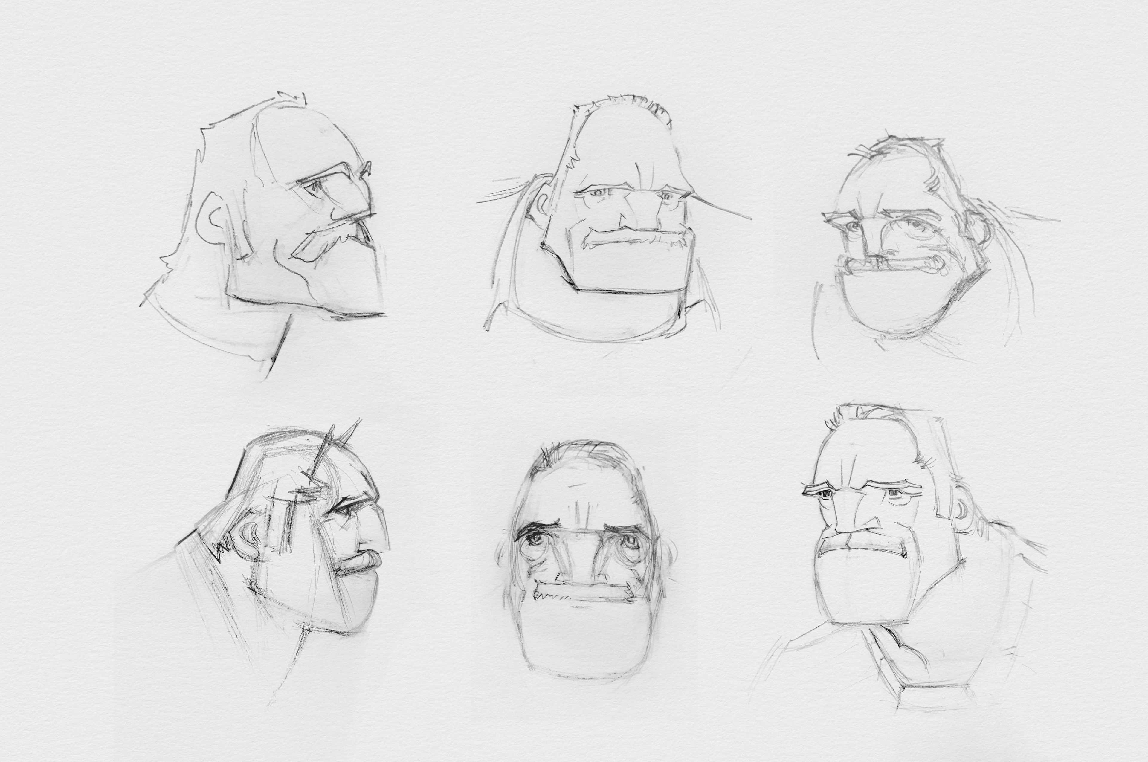 Pixar Character Sketches