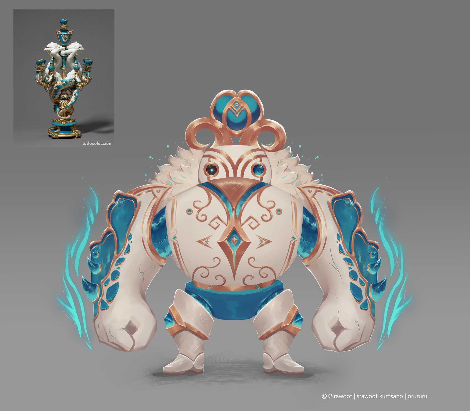 Srawoot Kumsano - Golem - Random Character design practice