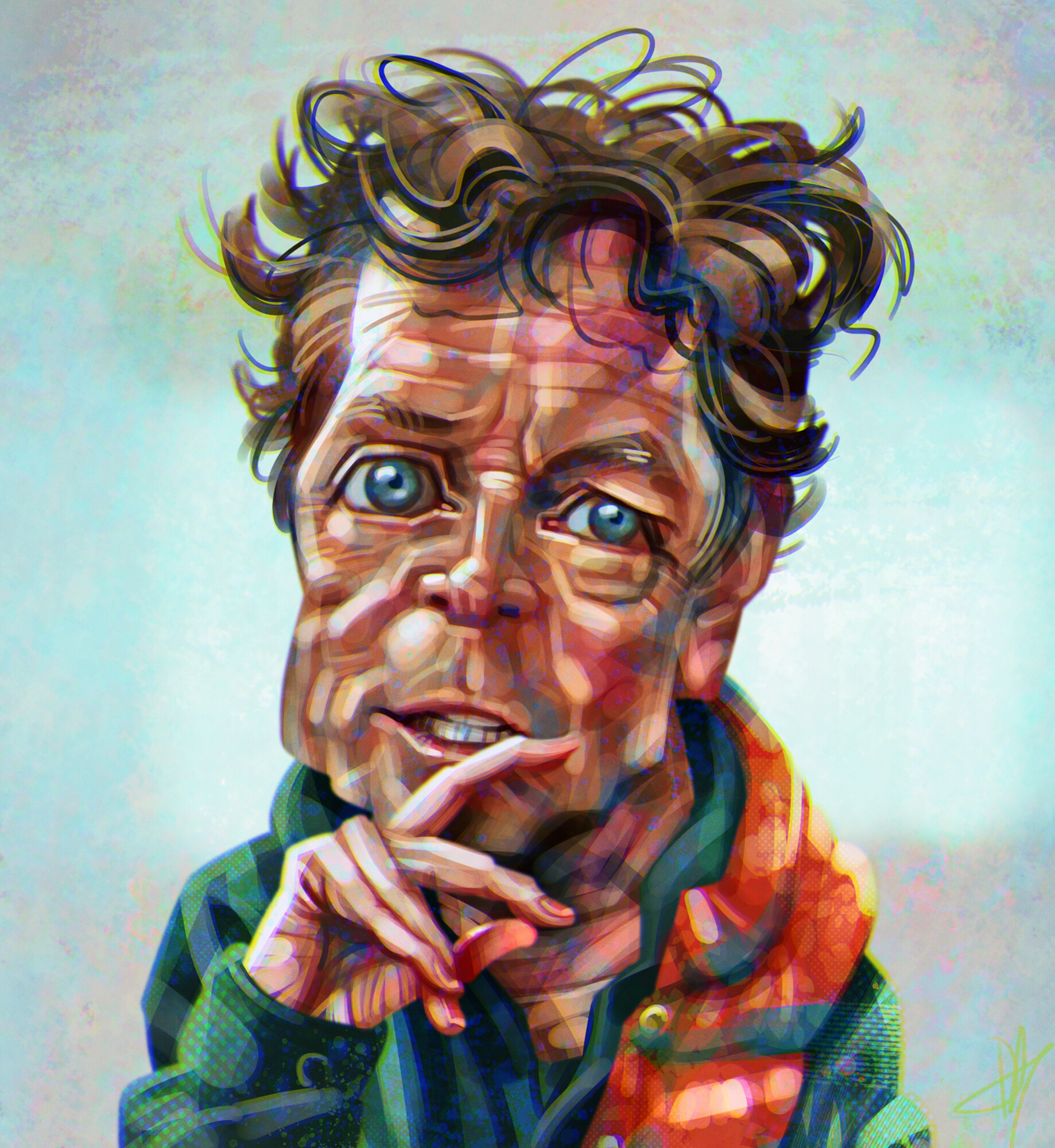 how to draw michael j fox