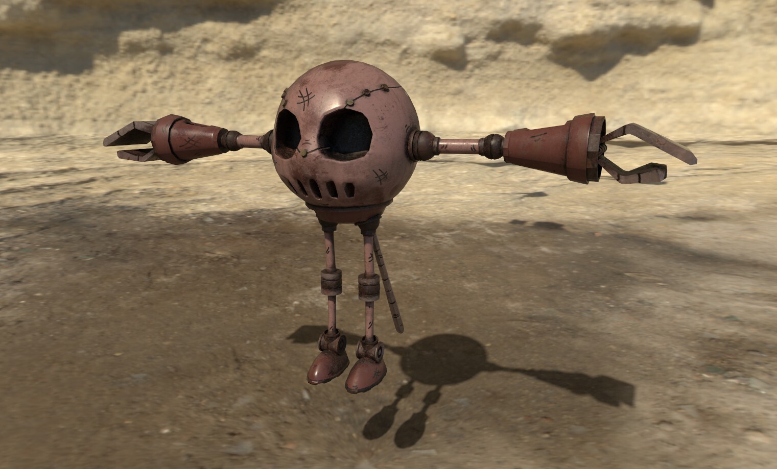 SukiiSanz - 3D Monkey Bot - University Project | 2023