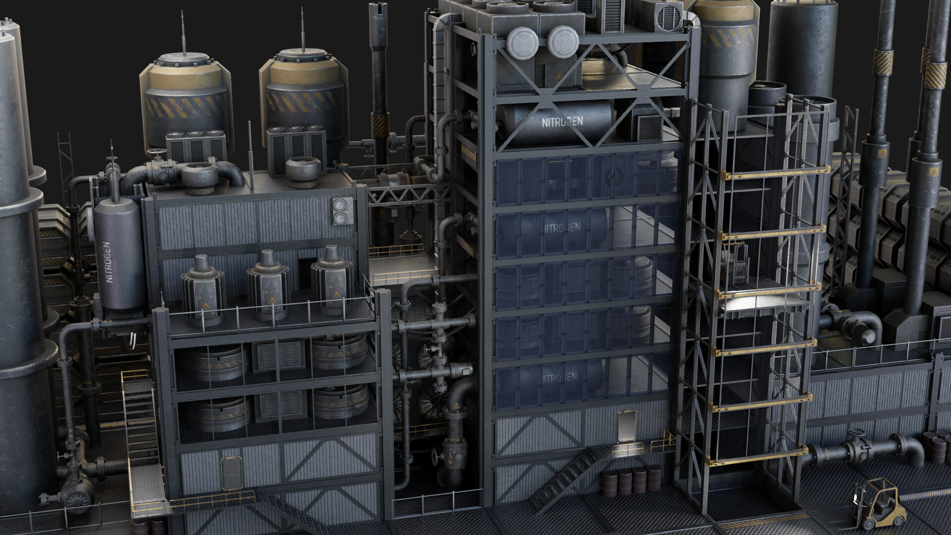 ArtStation - Sci-Fi Industrial Base Kitbash
