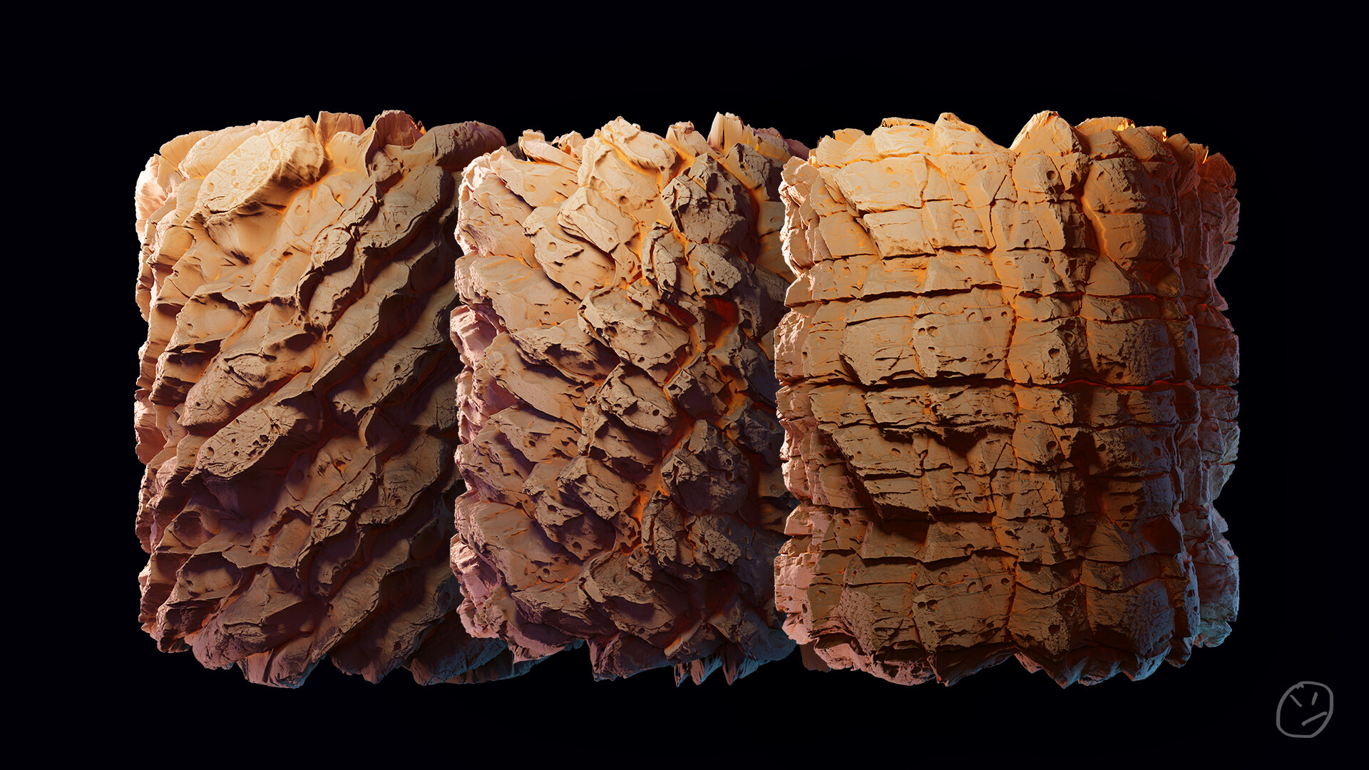 ArtStation - Stylized rock Material